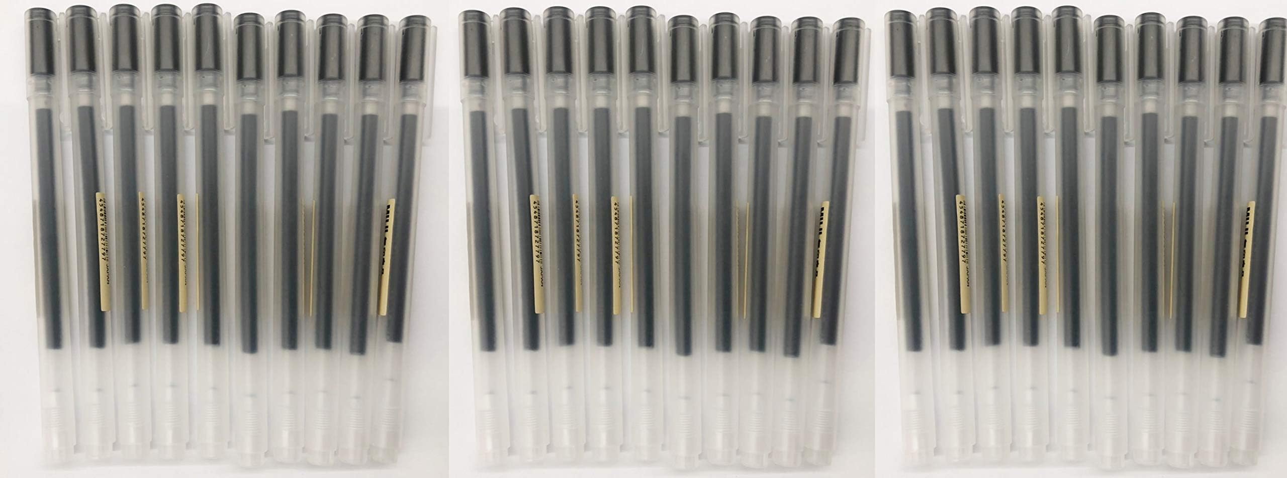 Amazon.com: MUJI MoMa Gel Ink Ball Point Pen 0.38mm Black color 10pcs ...
