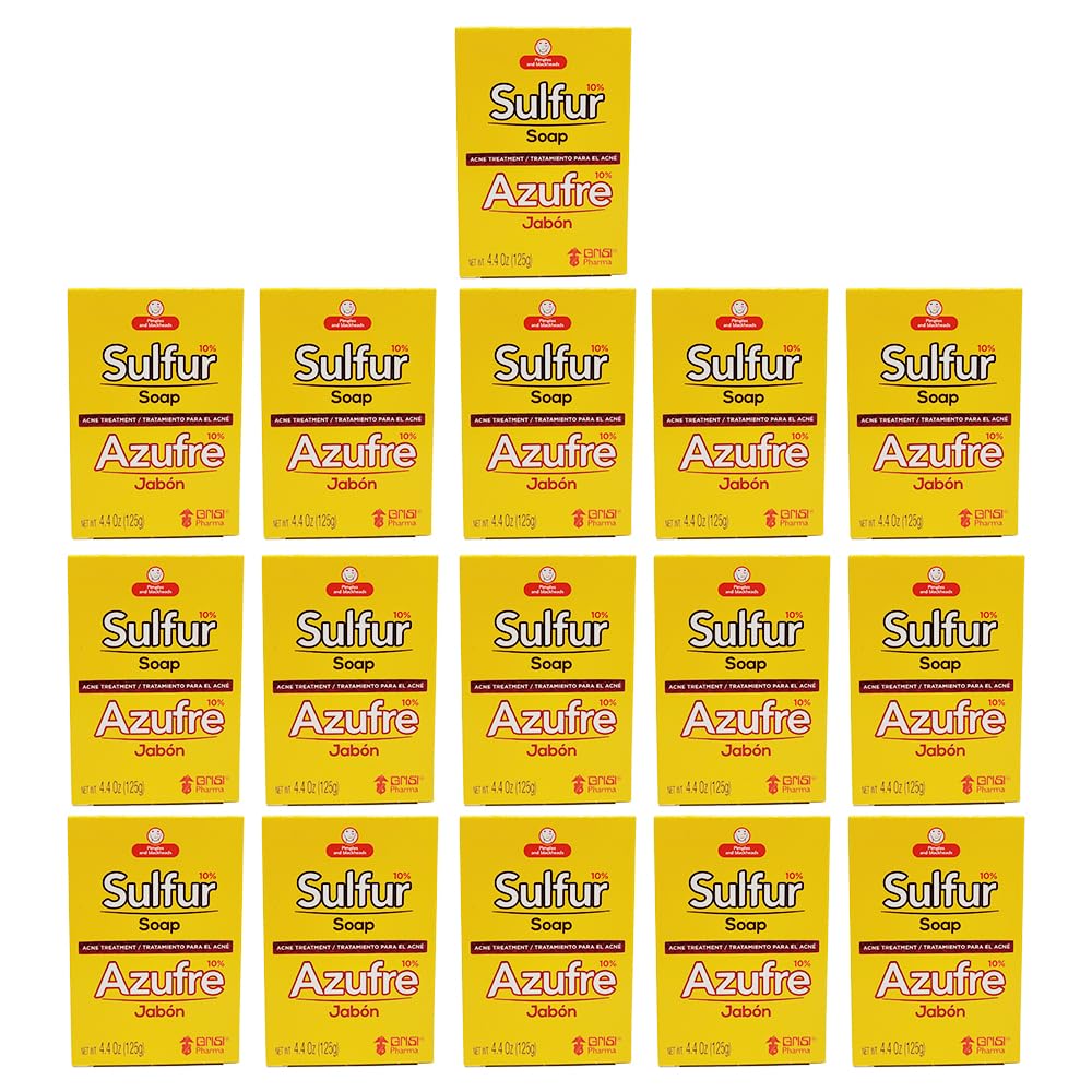 Amazon.com : Grisi Bio Sulfur Soap with Lanolin, 4.4 oz (Pack of 16 ...