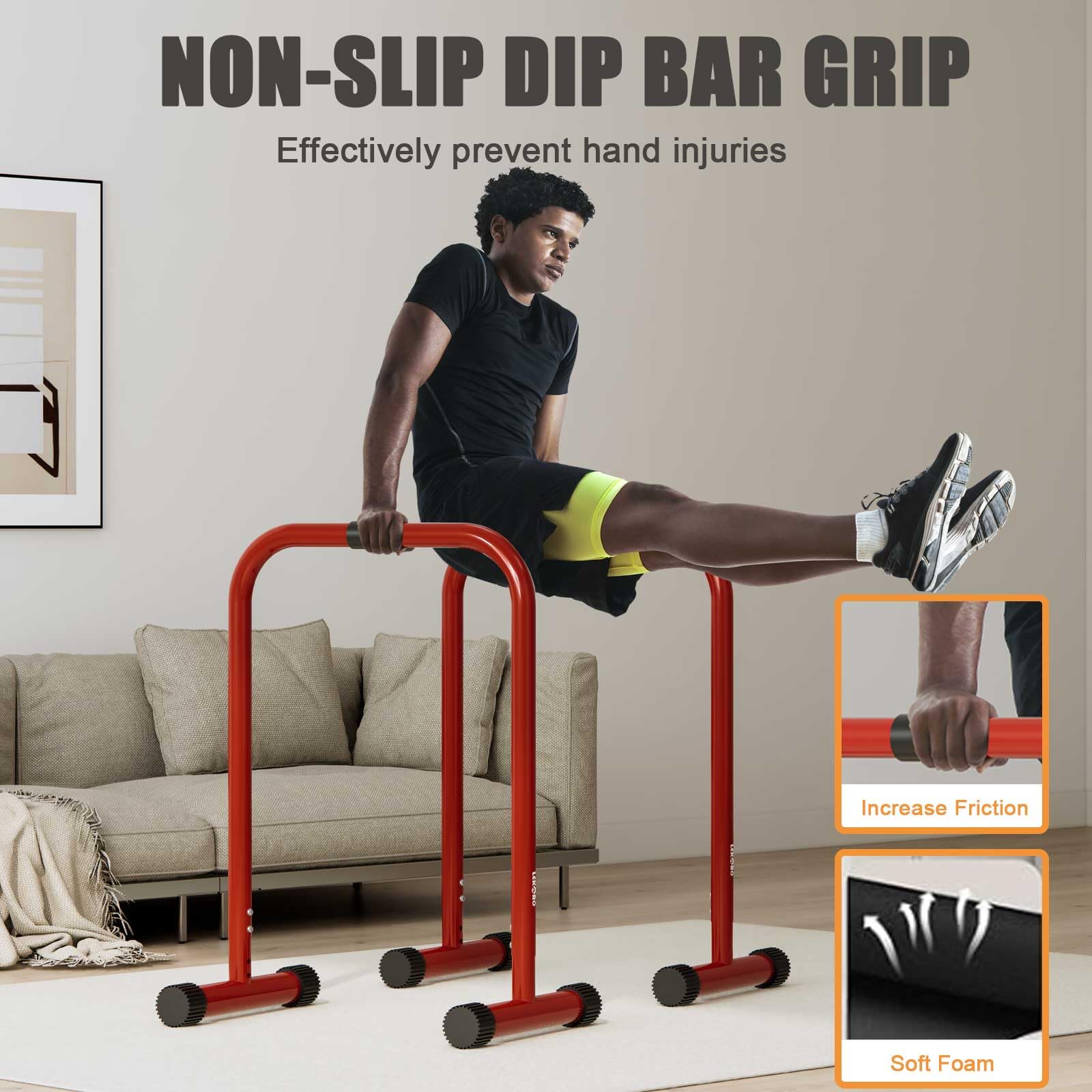 Snapklik.com : Adjustable Dip Stand Station, Strength Training ...