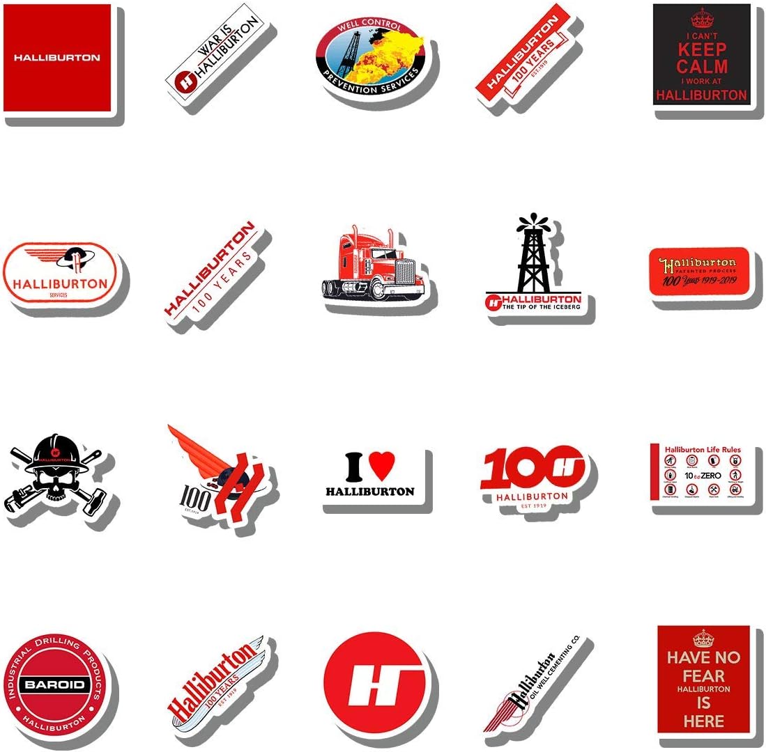 Amazon.com: 20 PCS Stickers Pack Halliburton Aesthetic Vinyl Colorful ...