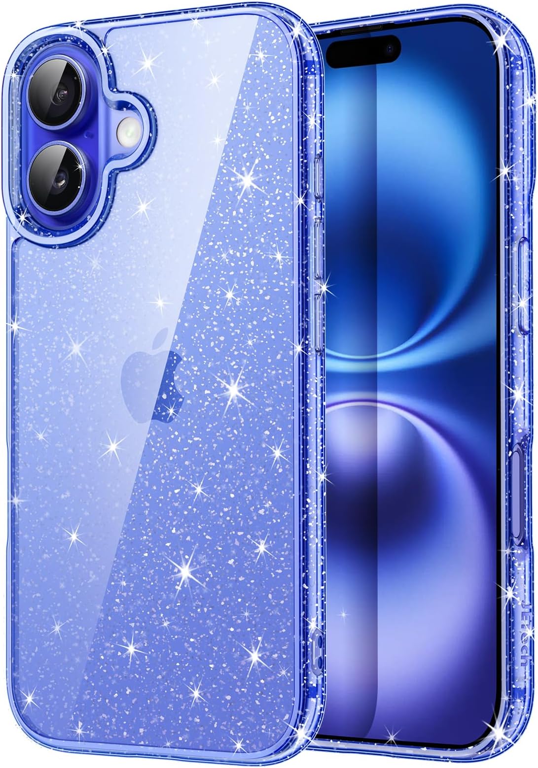Amazon.com: JETech Glitter Case for iPhone 16 6.1-Inch, Bling Sparkle ...