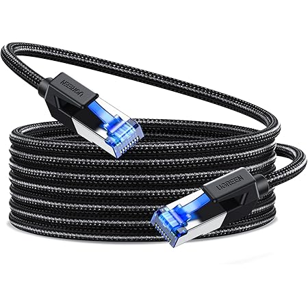 Amazon.com: UGREEN Ethernet Cable 20FT, Cat 8 Ethernet Cable with ...
