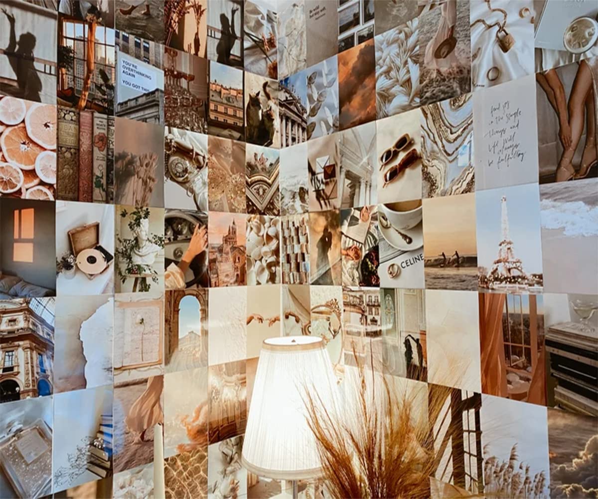Veenshi Set Of 63 Neutral Vintage Wall Collage Kit Room | Desertcart KUWAIT
