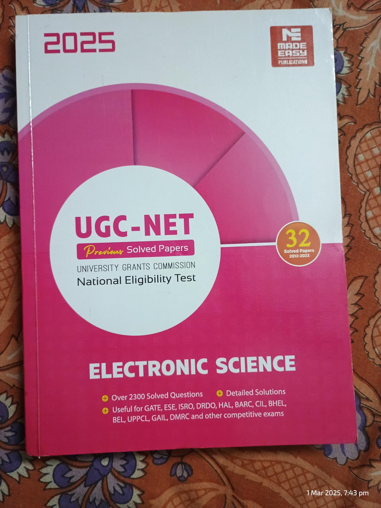 Buy UGC-NET 2025: Electronic Science previous solved papers [Paperback ...