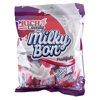Amazon.com : Milky Bon Fruit Flavored Creamy Filled Bon Bon Candy 4.4 ...