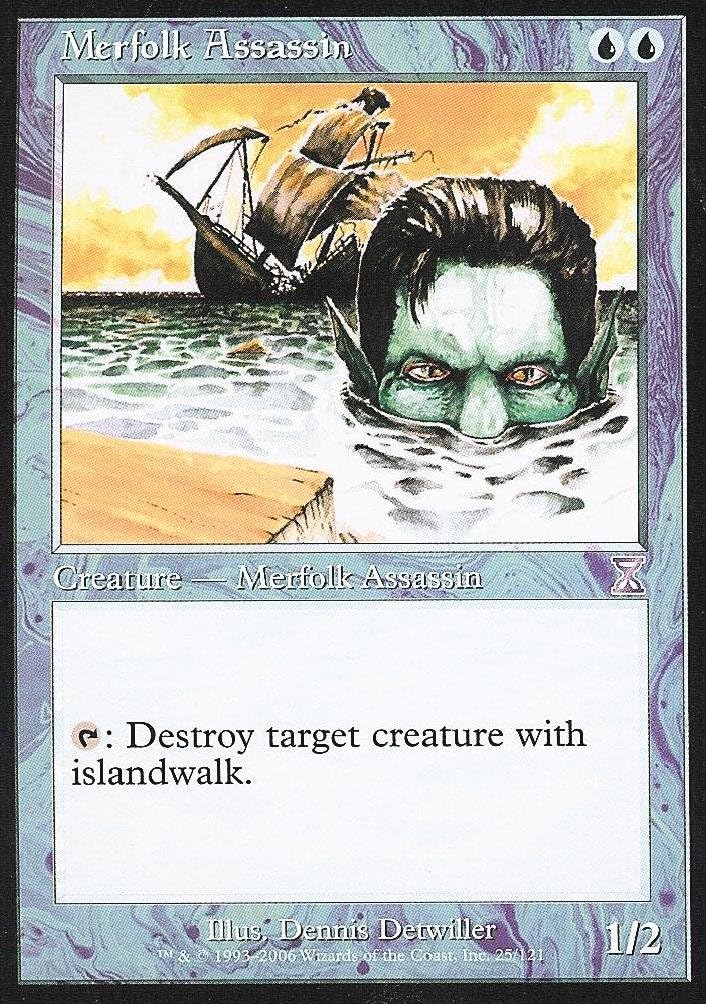 Amazon.com: Magic: the Gathering - Merfolk Assassin - Timeshifted ...