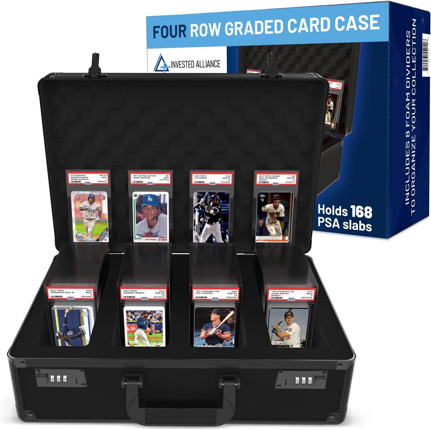 Amazon.com: Premium Black 4 Row PSA Slab Case For Graded Cards | PSA ...