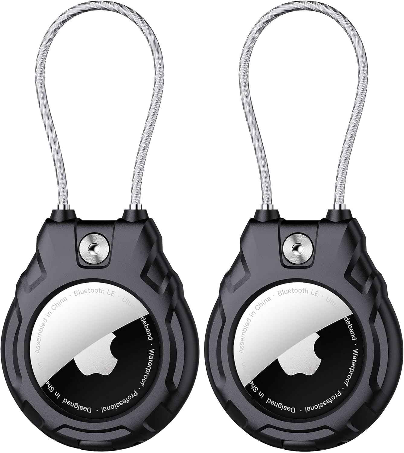 Amazon.com: Gocii for Airtag Holder with Wire Cable, 2 Pack Ultra ...