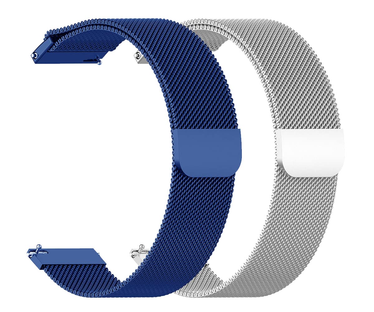 AONES Pack of 2 Magnetic Loop Watch Strap Compatible for Crossbeats ...