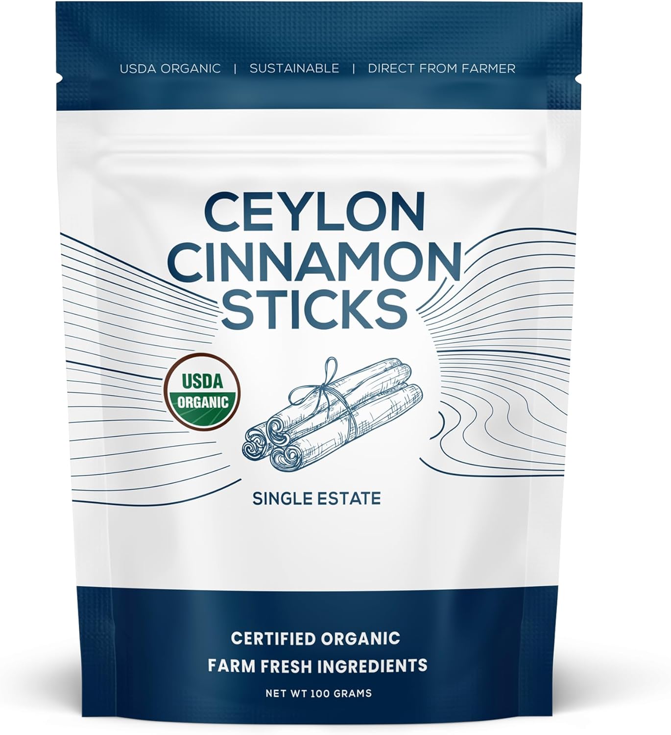 Amazon.com: One Farm by WAAYB Organic Ceylon Cinnamon Sticks, Single ...