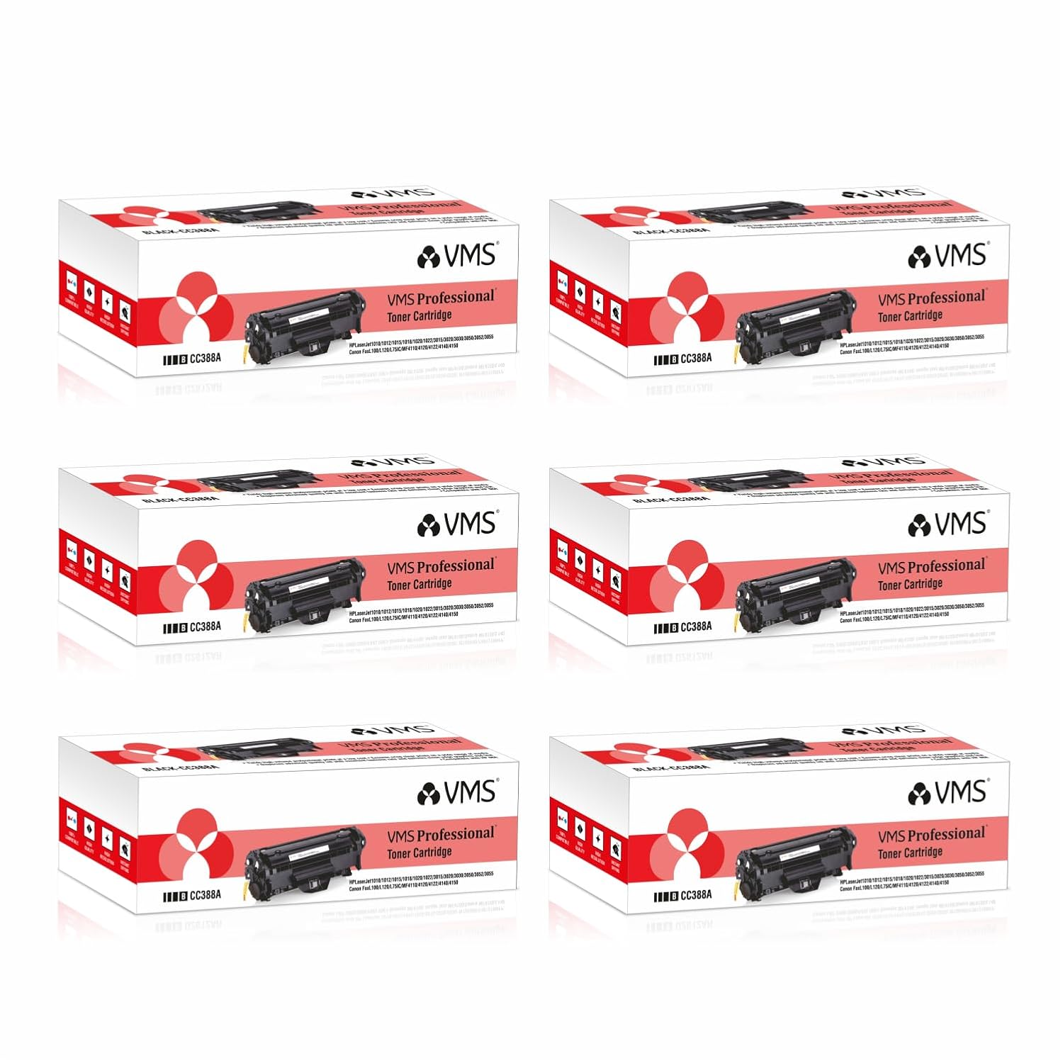 VMS Professional Black Toner Cartridge 88A / CC388A Black Ink Toner ...
