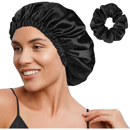 Amazon.com : YANIBEST Satin Bonnet Silk Bonnet Hair Bonnet for Sleeping ...