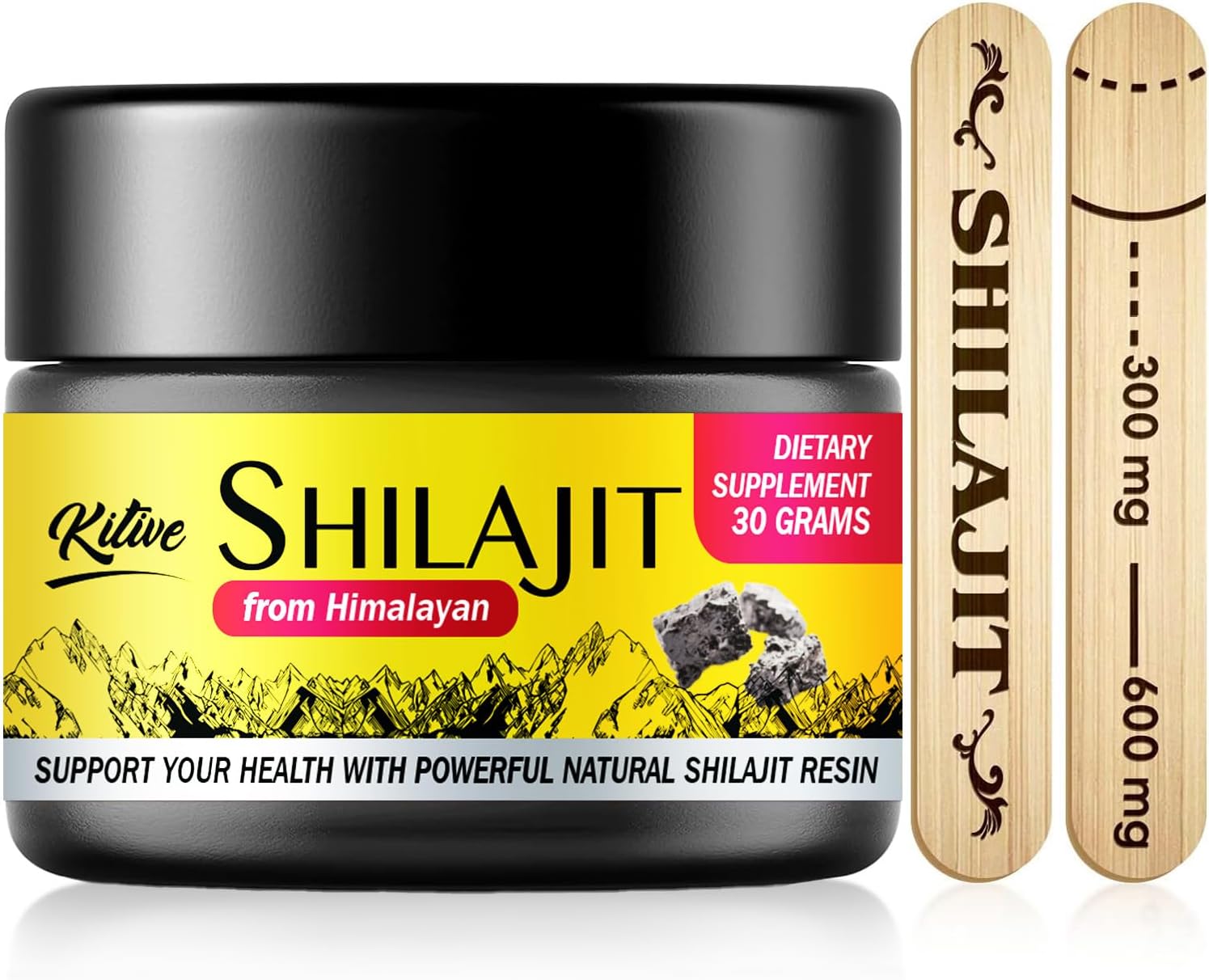 Shilajit Pure Himalayan Organic, pura resina Shilajit para hombres y ...