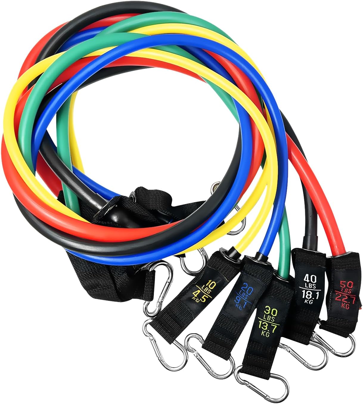 EverEpic Complete Workout Set: Resistance Bands with Handles, Exercise ...