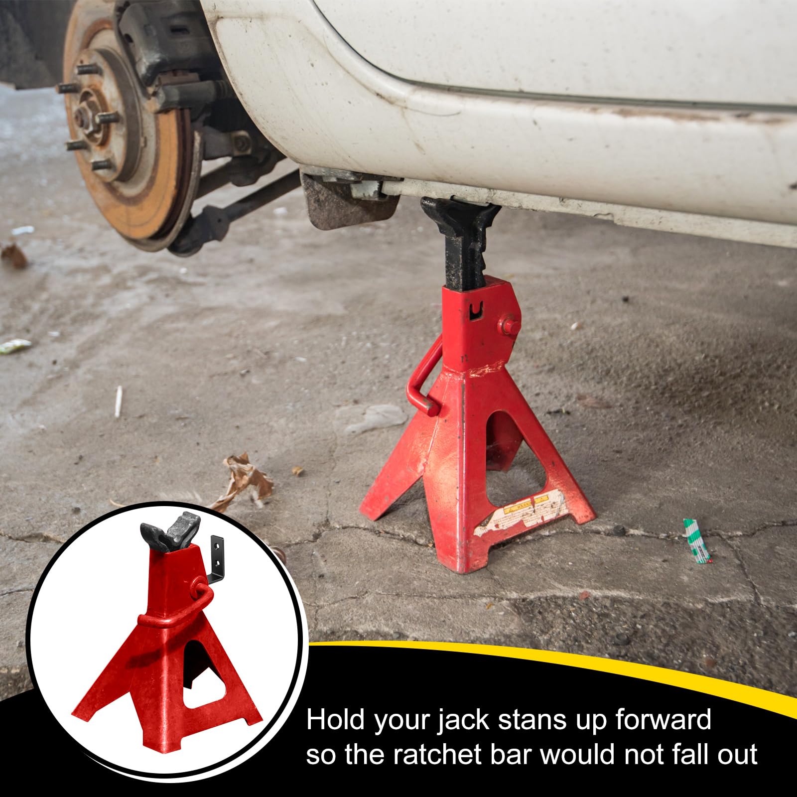 Snapklik.com : Blulu 12 Pcs Jack Stand Wall Mount Organizer Brackets ...