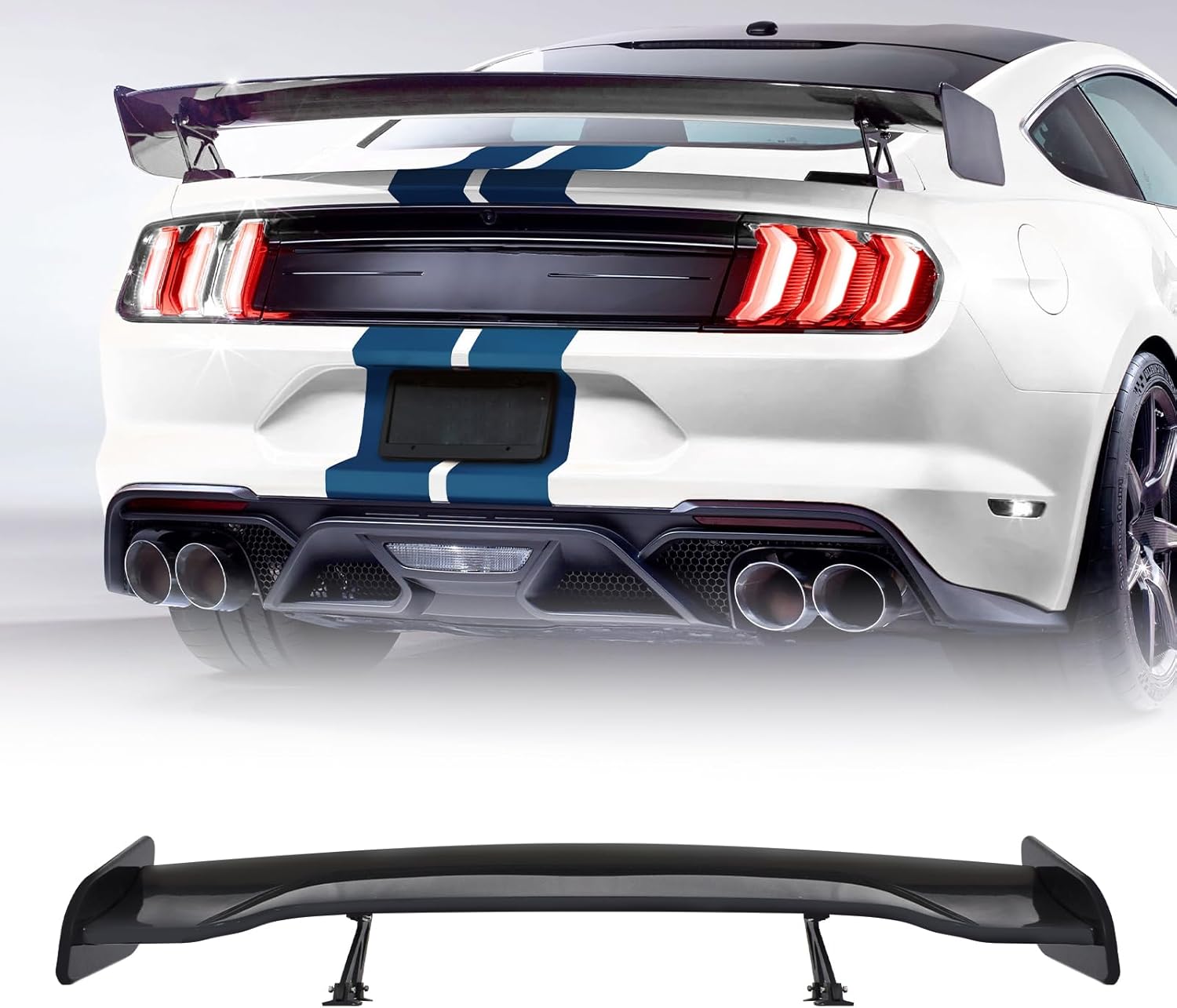 Amazon.com: GT Wing Spoiler - 47Inch Universal Car Spoiler, Adjustable ...