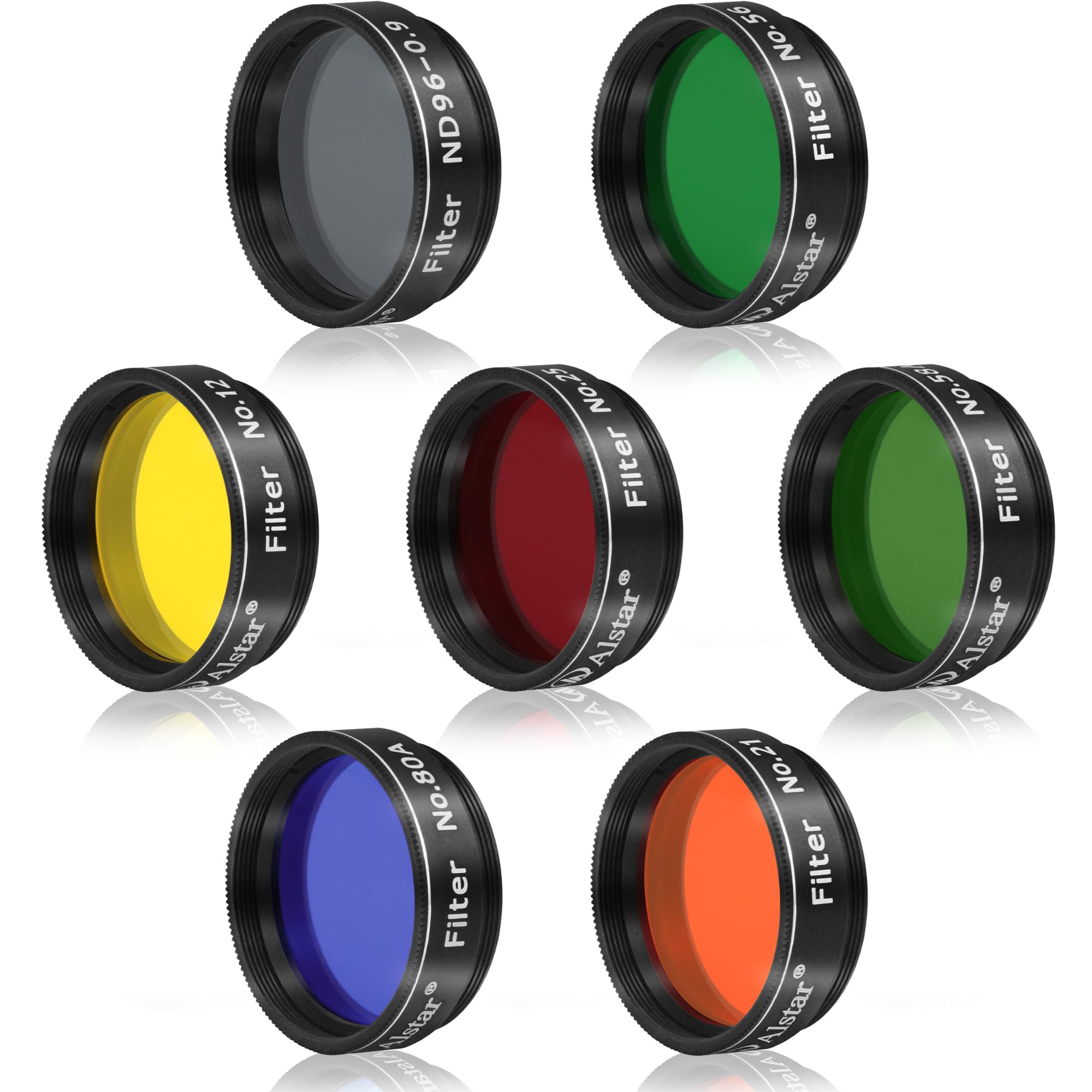 Amazon.com: Alstar Filter Set of 1.25-Inch Seven Telescope Filters ...