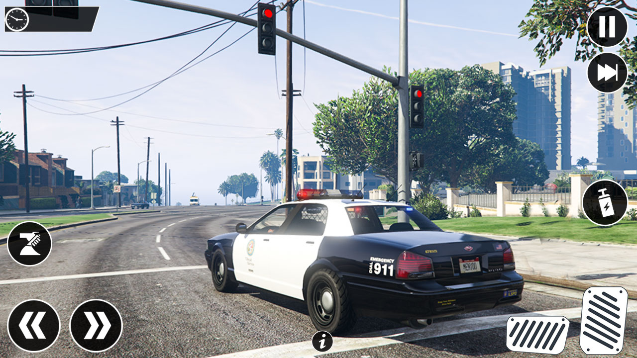 Real Open World Police Car Driving Chase Urban City Gangster: Cop Car ...