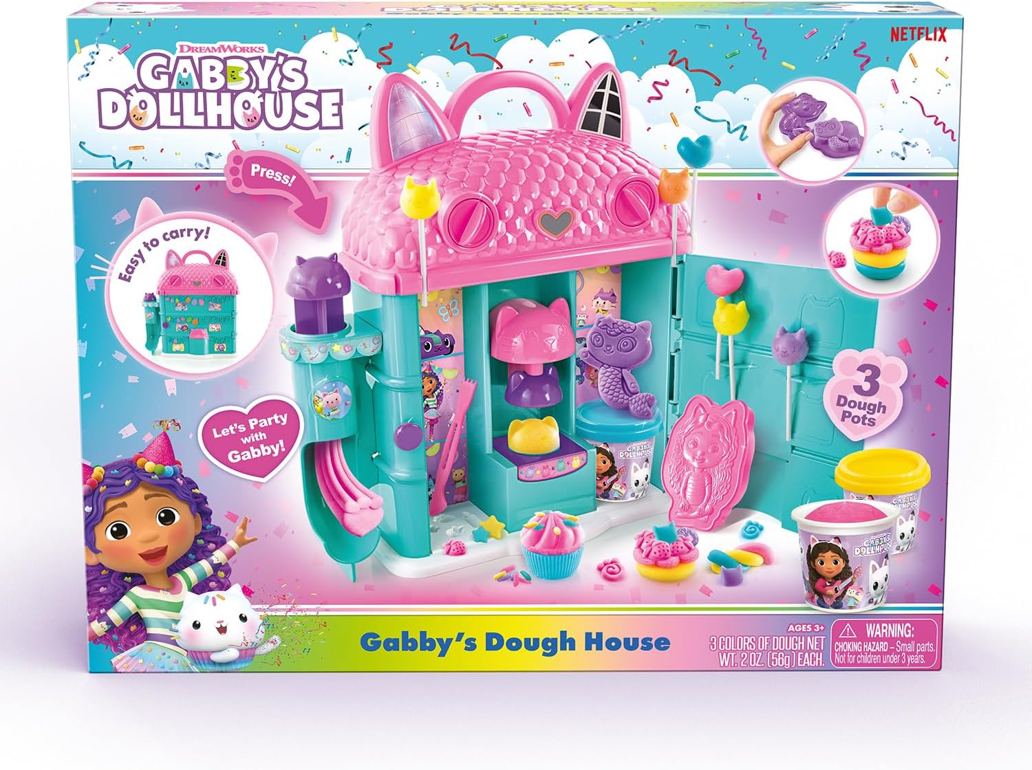 Amazon.com: Canal Toys Gabby’s Dollhouse ™ Dough House! Have a cat ...