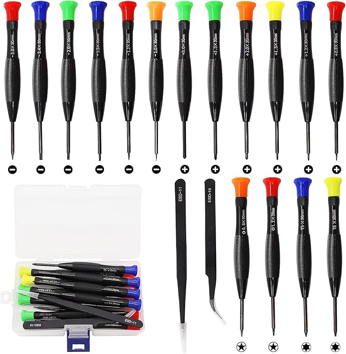 Amazon.com: Sunxeke 18Pcs Screwdriver Set Magnetic Small Screwdrivers ...