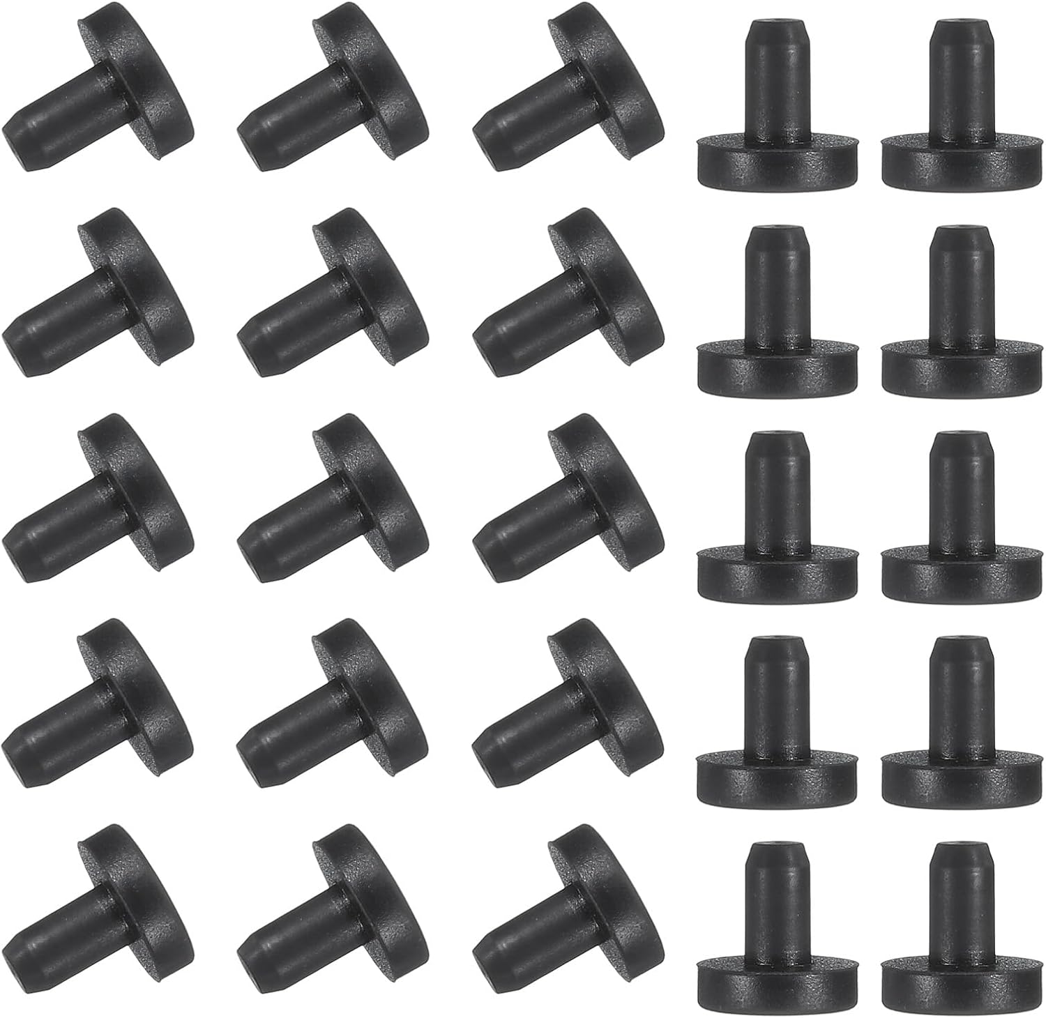 Amazon.com: uxcell 25 Pcs t Shaped Silicone Plug, Dia 4 Mm/0.16 Inch ...