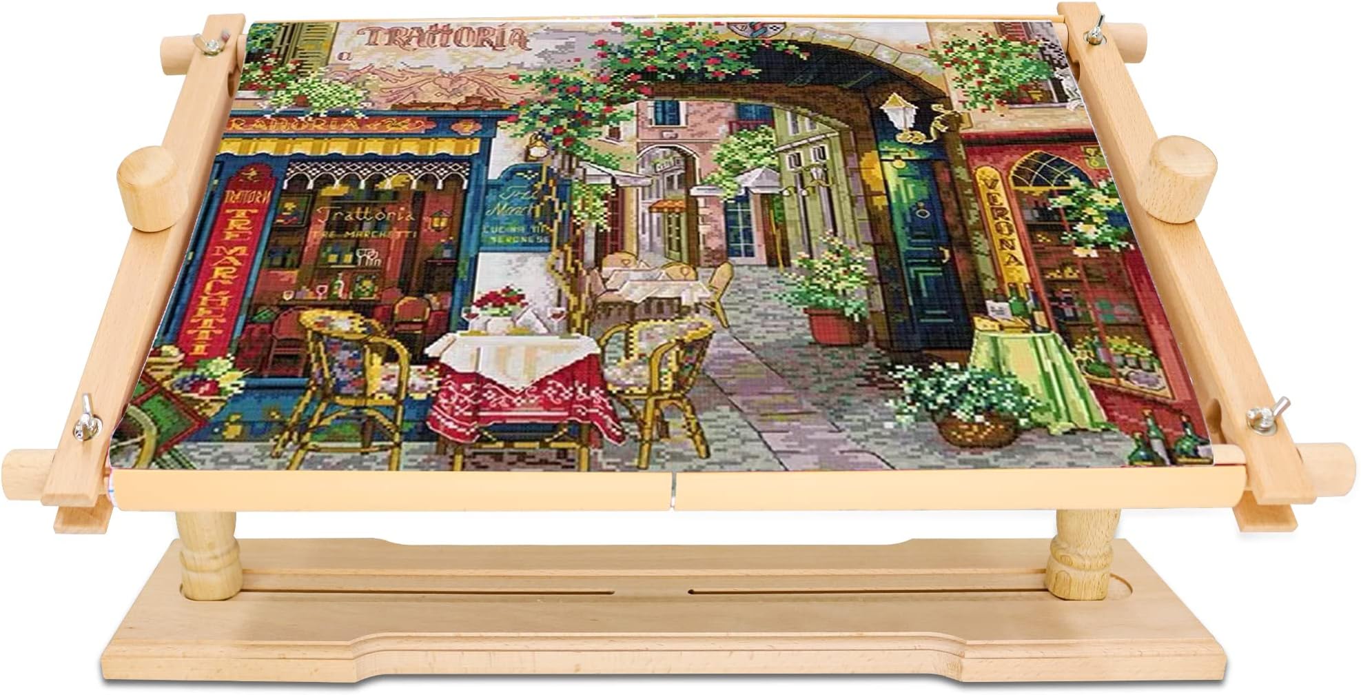 Amazon.com: Elbesee Embroidery Seat Frame - Beech Wood Embroidery Hoop ...