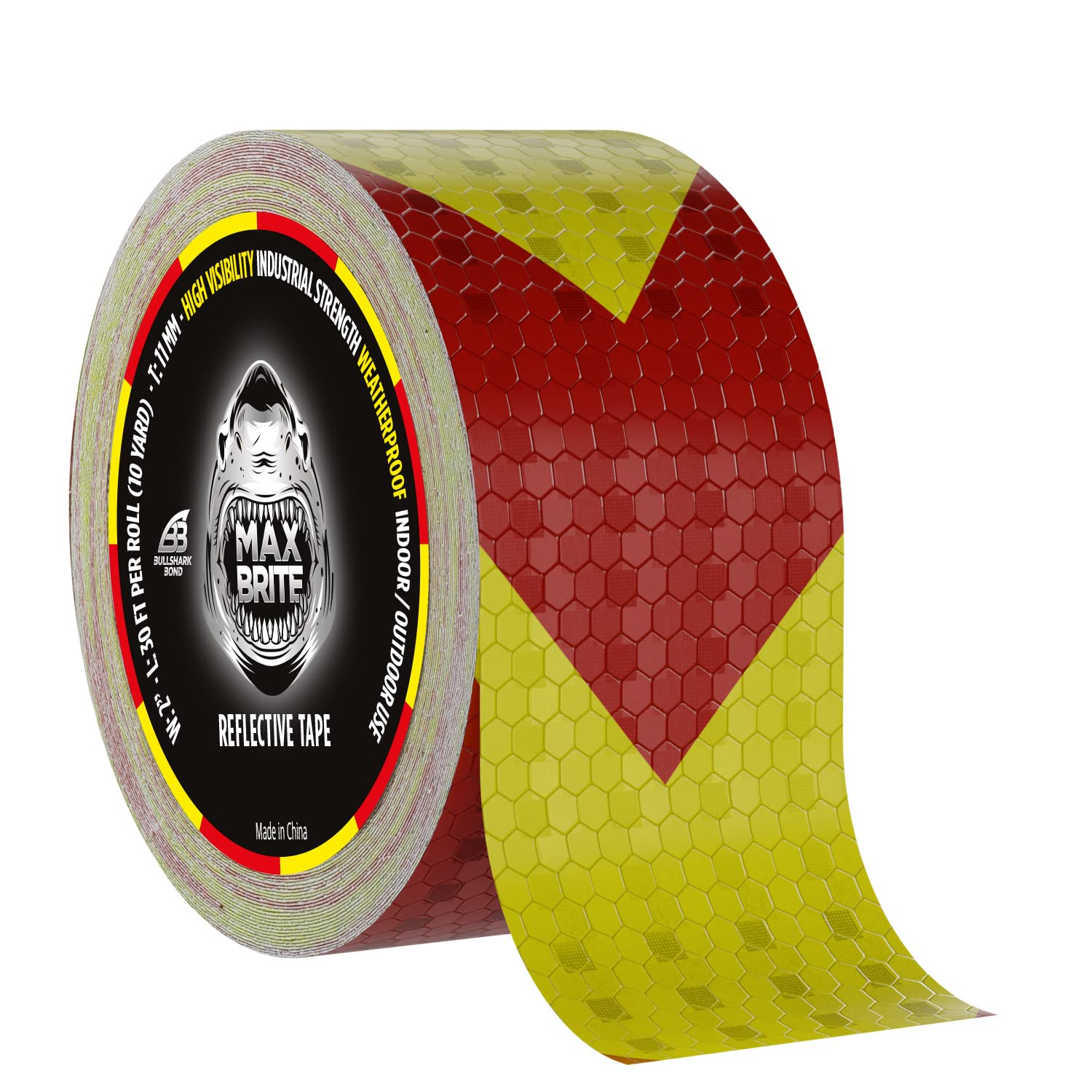 Snapklik.com : Max Brite Reflective Tape, 30 Feet X 2 Inch Honeycomb ...
