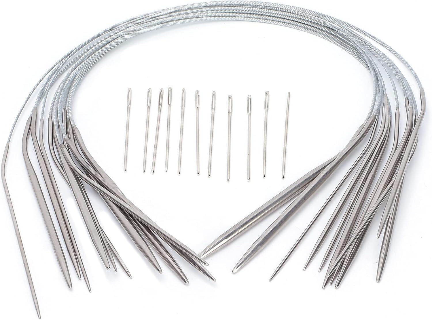 Circular Knitting Needles Ring Needle Stainless Steel Round Crochet ...