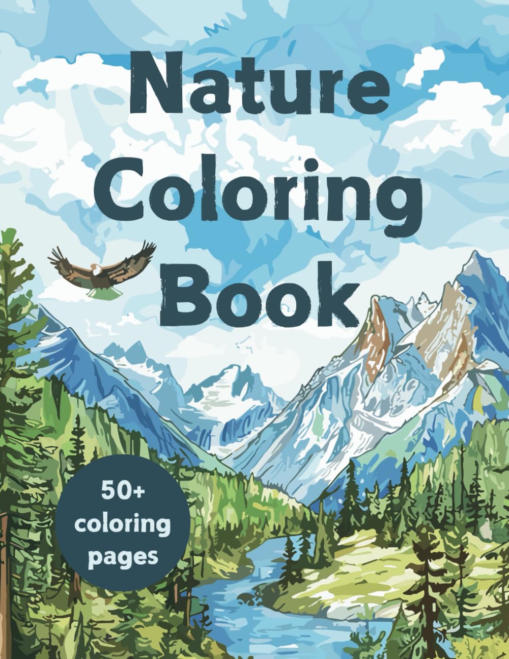 Amazon.com: Nature Coloring Book for Adults: Captivating Landscapes and ...