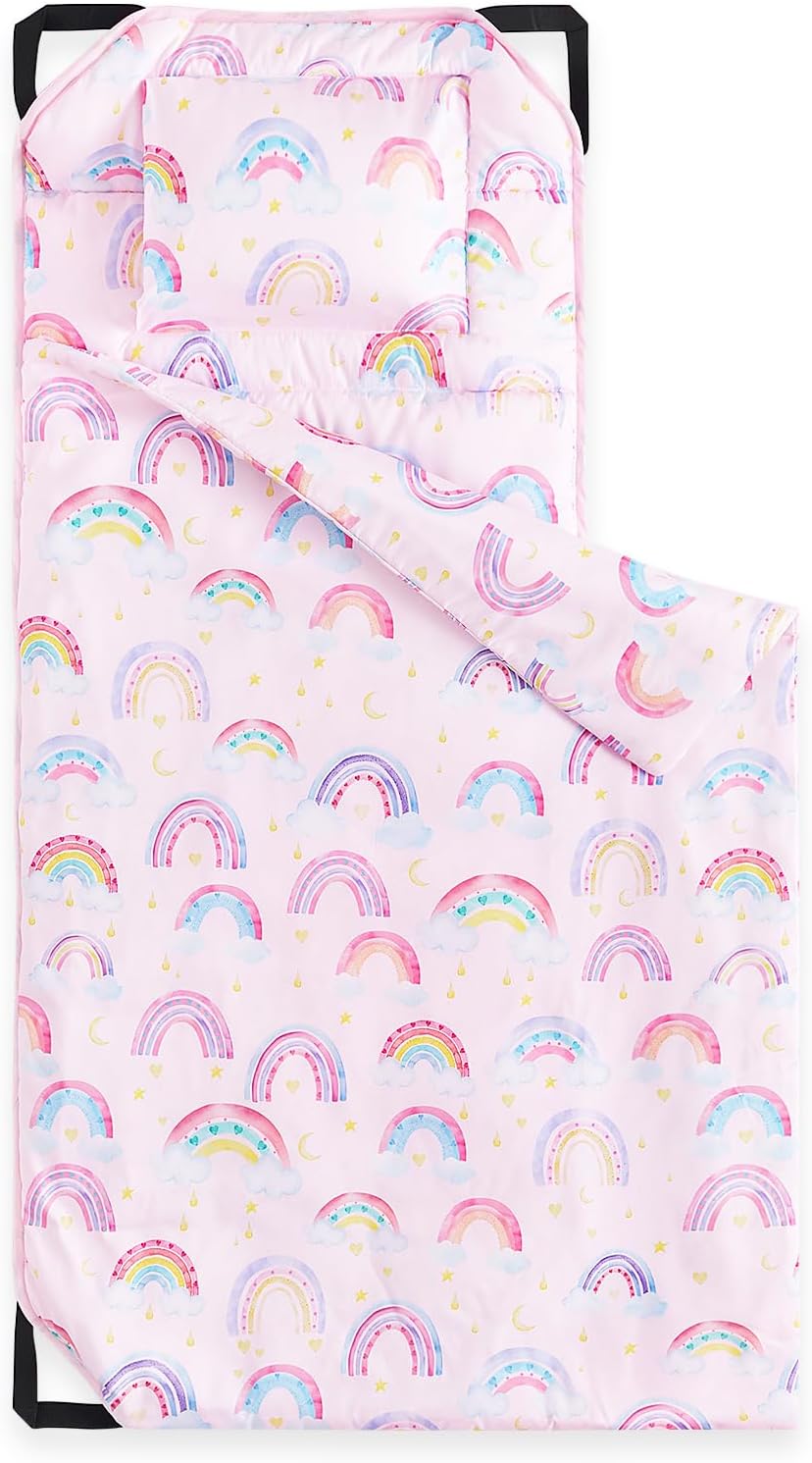 Amazon.com : Wake In Cloud - Cot Nap Mat with Pillow and Blanket, for ...