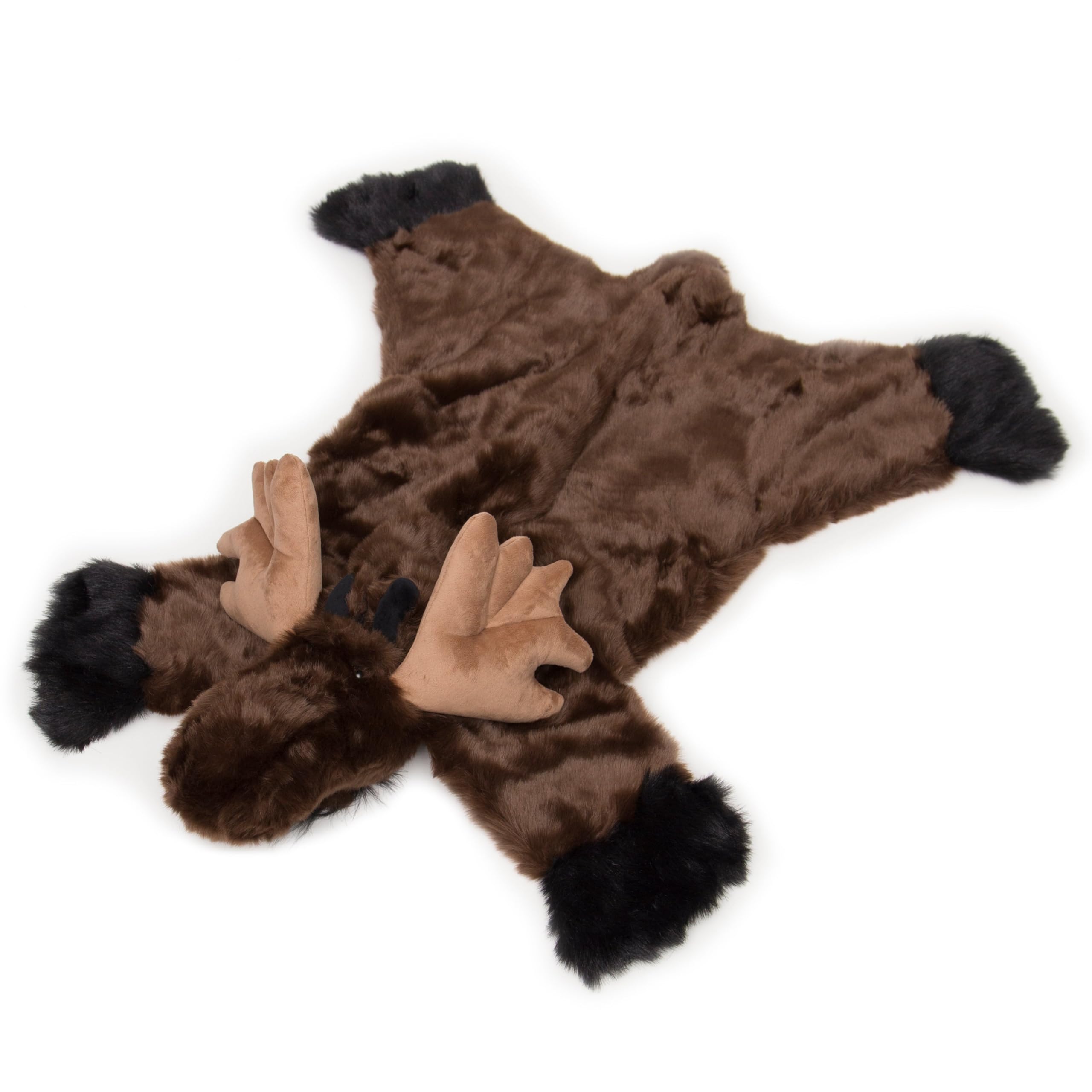Amazon.com: Carstens Plush Moose Kids Animal Rug Brown Small : Home ...