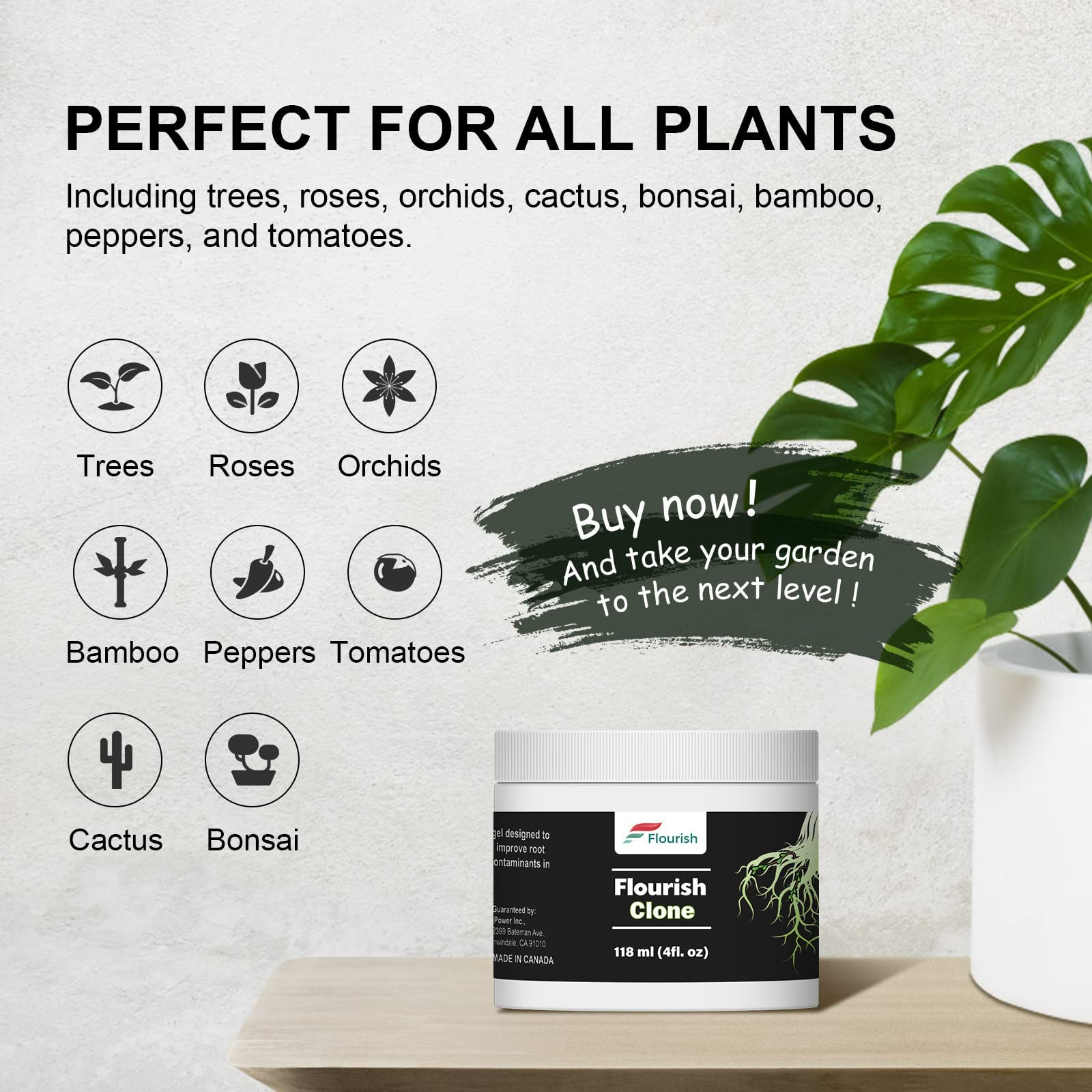 Snapklik.com : Flourish IBA Clone Rooting Hormone Gel - 2nd Gen ...