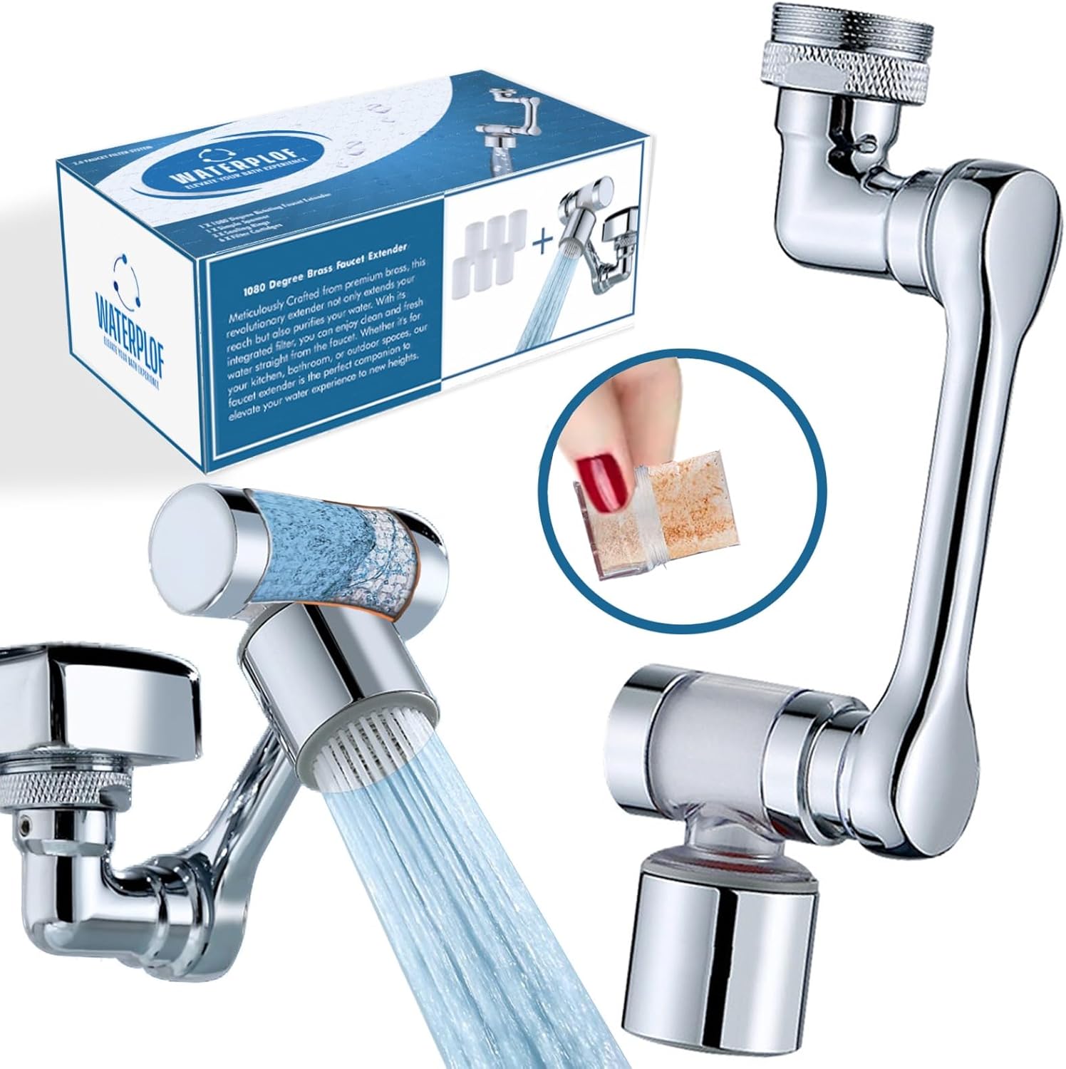 WATERPLOF Splash Multifunction Faucet with Filter Functionality & 6 ...