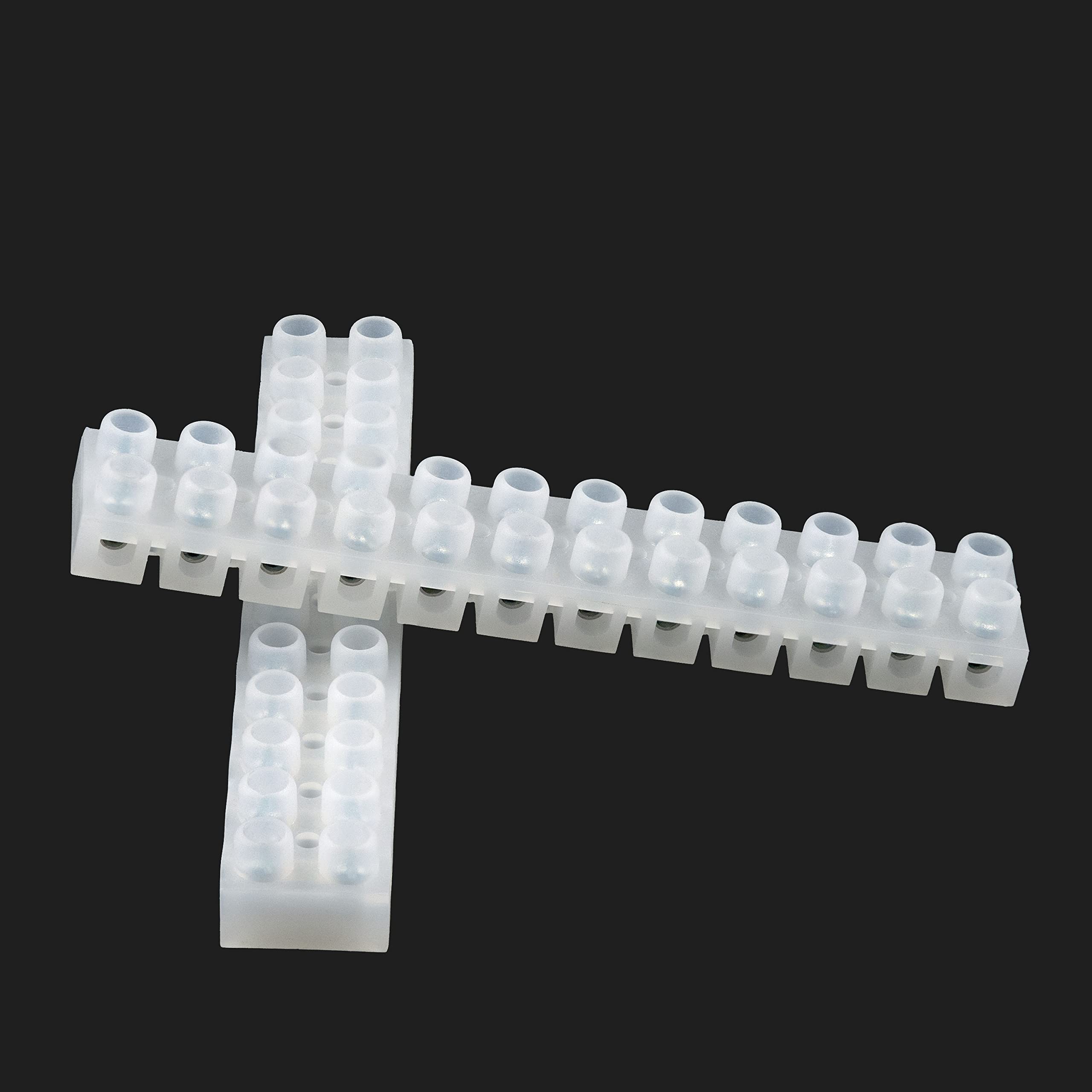 Buy JUKR 12 Way PVC Terminal Connector Block For Electronic Circuits ...