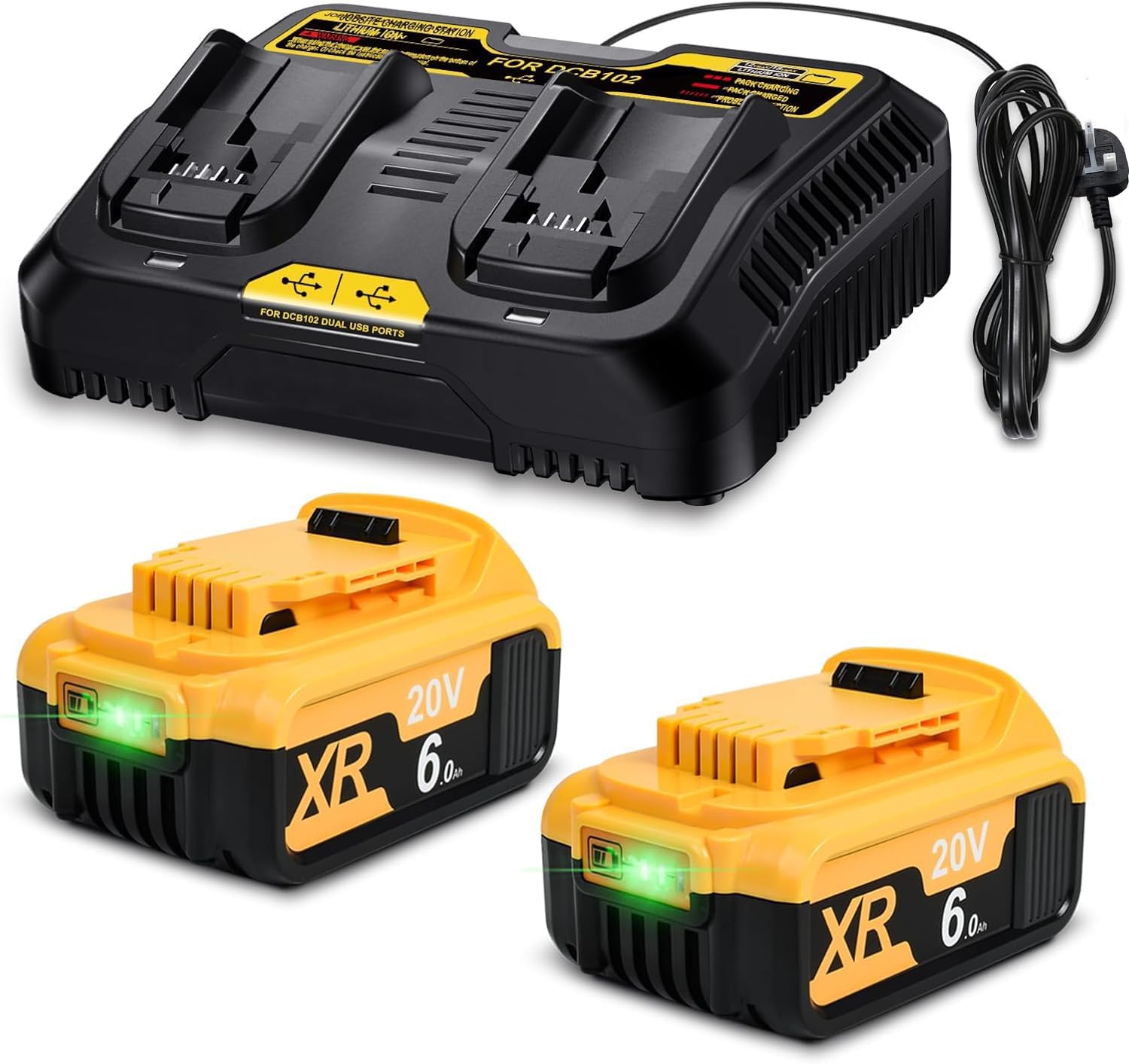 DEWALT DCB184 5AH Battery 18V XR, Li-Ion : Amazon.co.uk: DIY & Tools