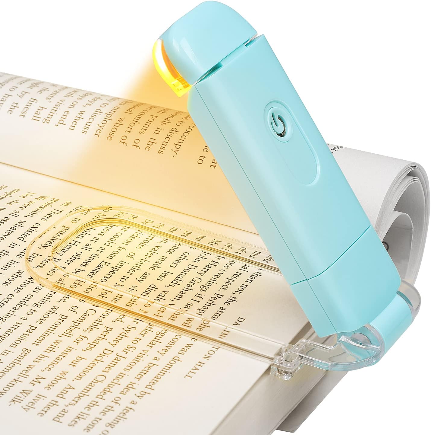 DEWENWILS USB Rechargeable Book Reading Light, Amber Glow, Blue Light ...