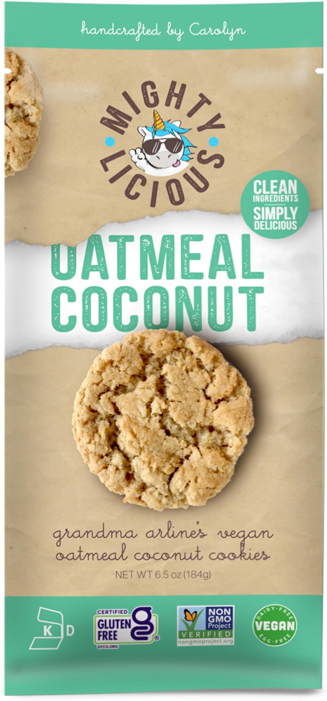 Amazon.com: Mighty Monkey Oatmeal Coconut Cookies, 7.4 OZ : Grocery ...