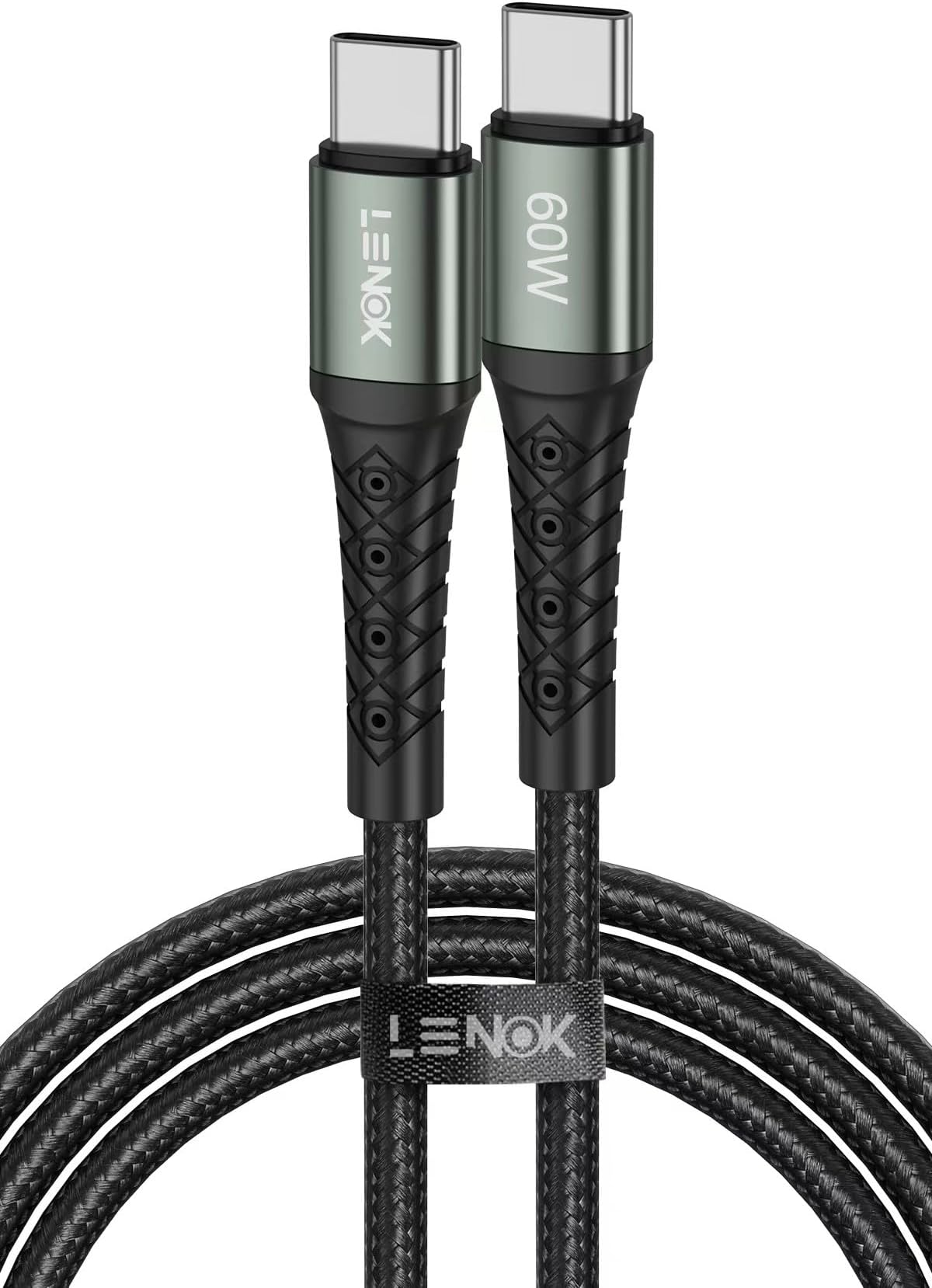 LENOK USB C Charger Cable 60W type C to type C Cable PD 3.0(6.5ft/2m ...