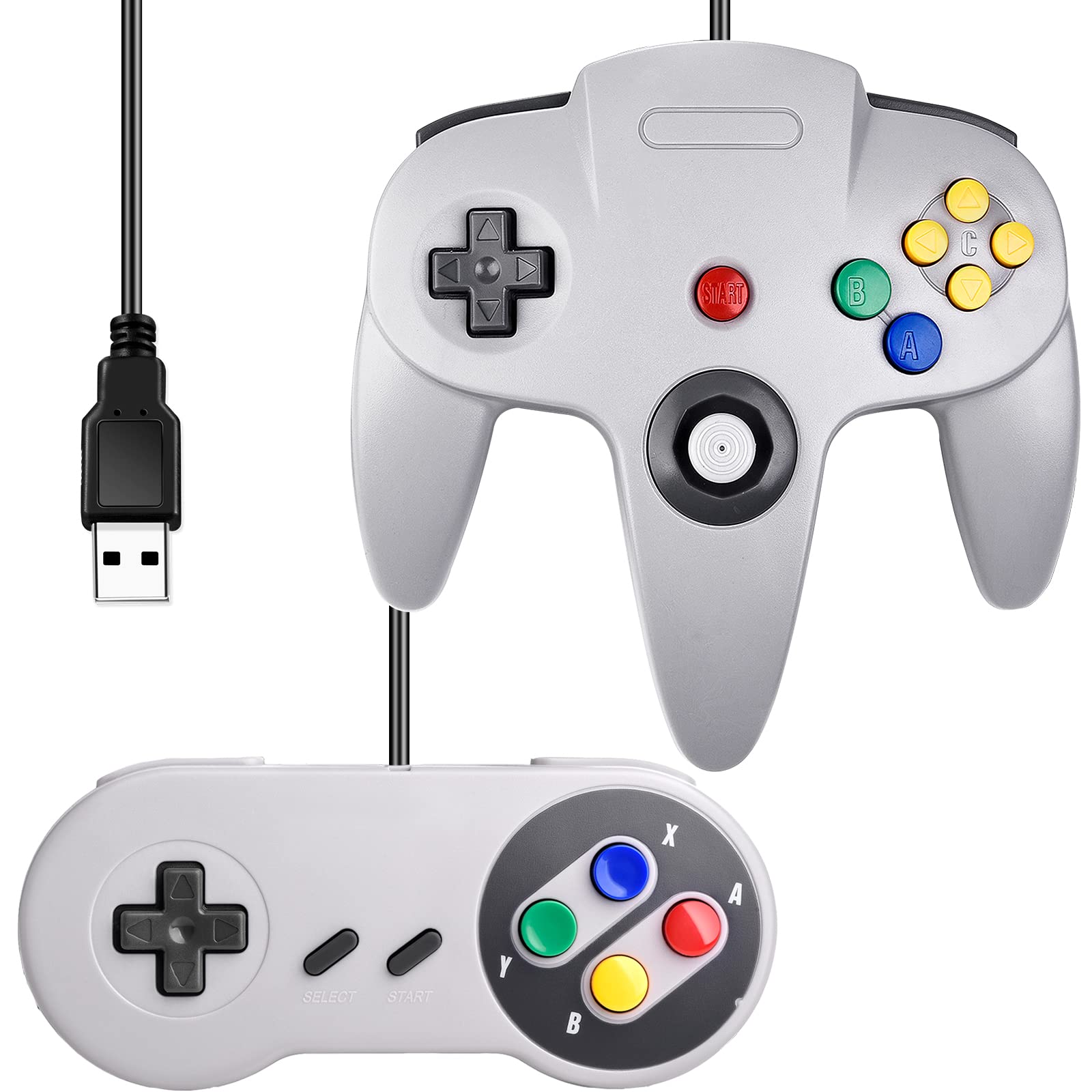 Snapklik.com : iNNEXT Bundle USB Version 2 Pack USB Classic Controller ...