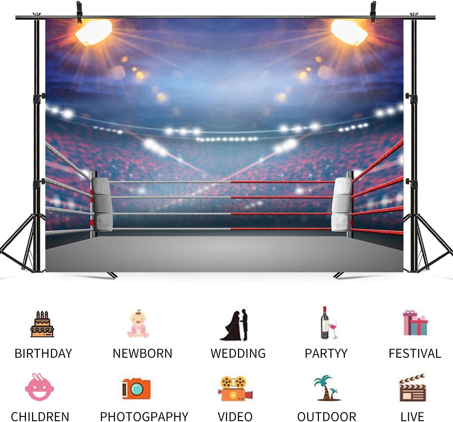 6x4ft Boxing Ring Backdrop Wrestling Arena Chile | Ubuy