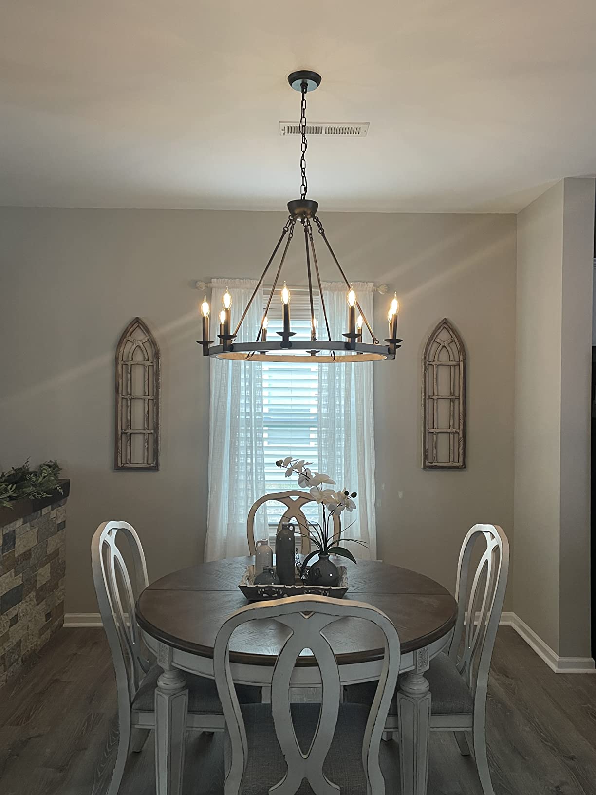 $27/mo - Finance Q&S Large Wagon Wheel Chandeliers,Rustic Industrial ...