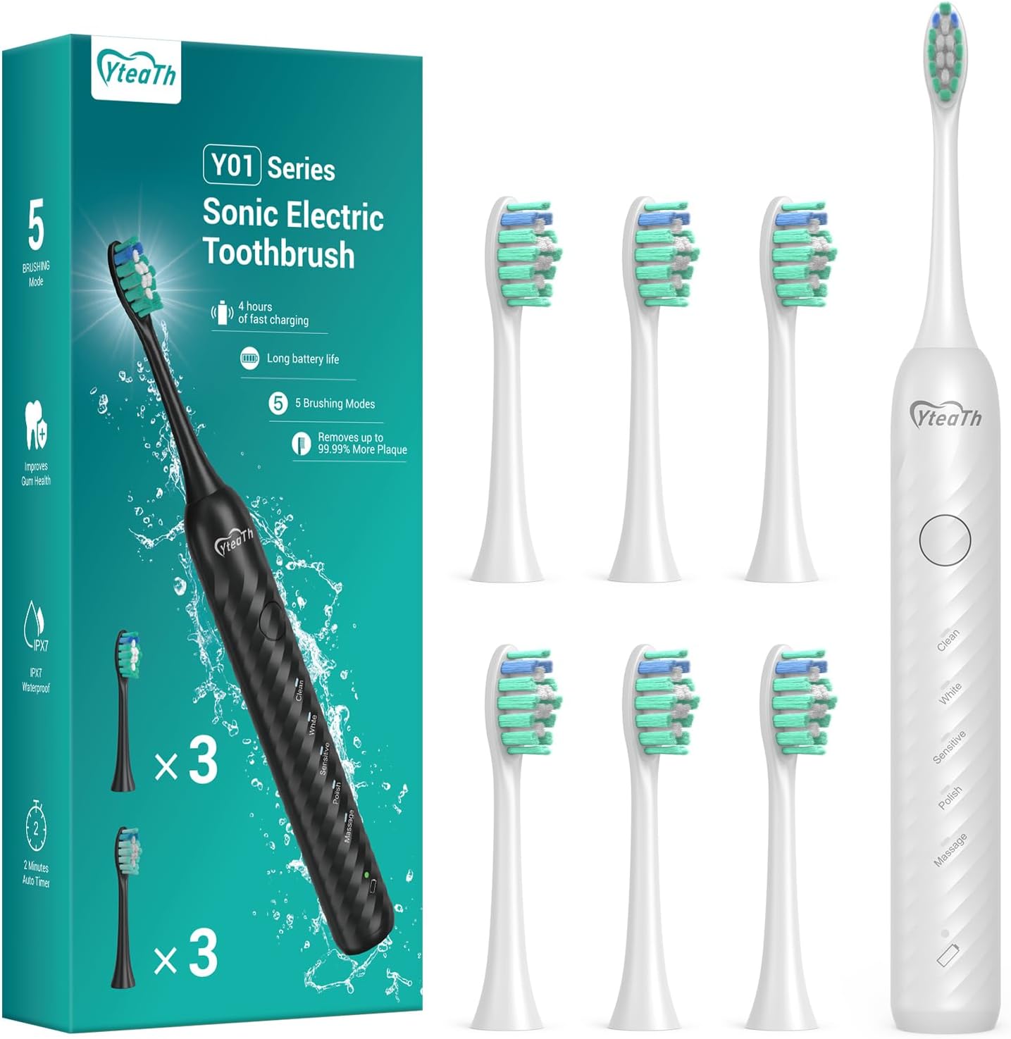 Cepillos de Dientes Eléctrico Sónico para Blanqueador Dental - Cepillo ...