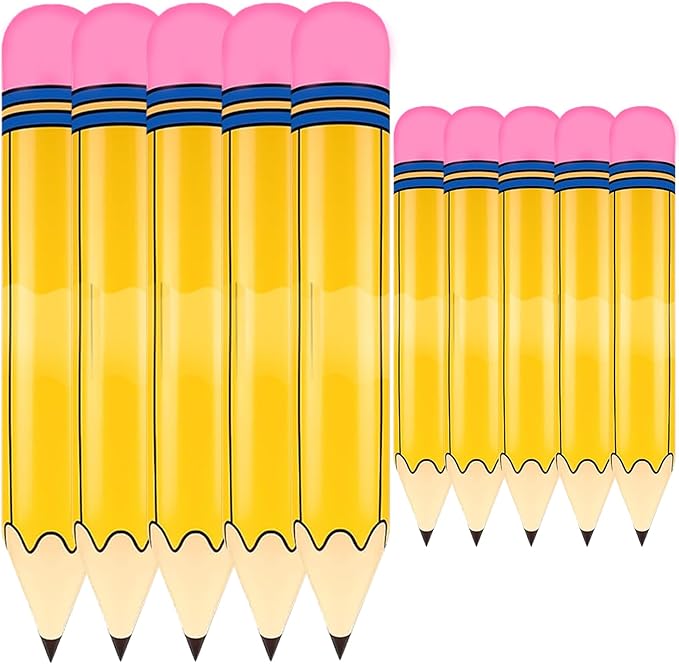Amazon.com: 8 Pcs Large Pencil Balloons Back to School Inflatable ...