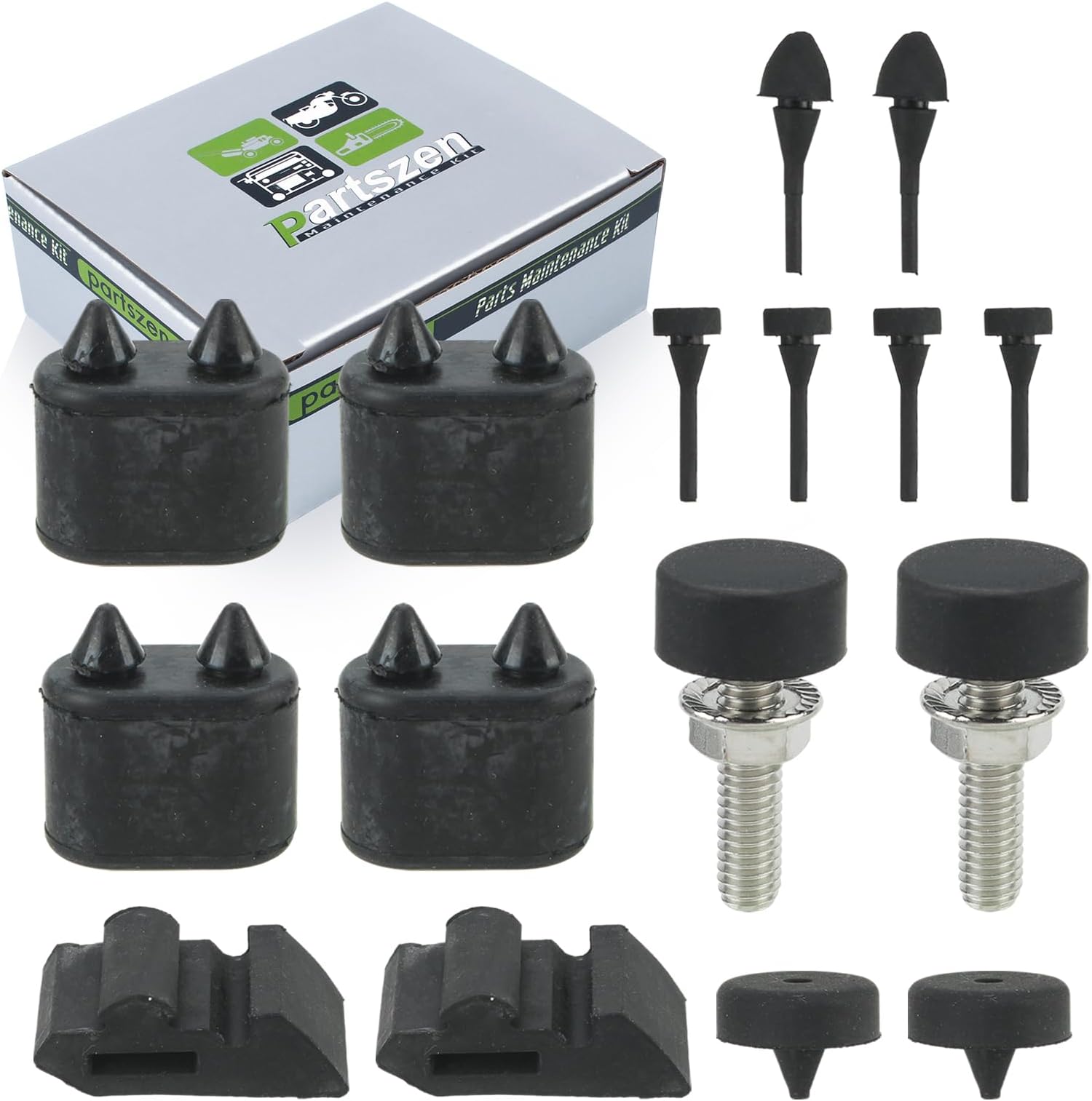 Amazon.com: partszen EB-P00001 Radiator Support Hood Stop Bumper Rubber ...