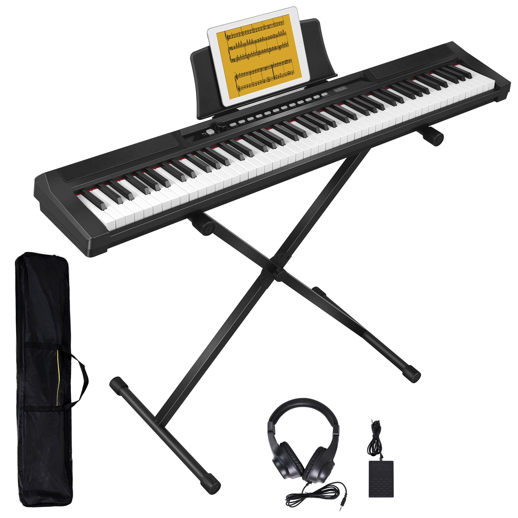 Yamaha P45 Belleze 88 Key Weighted Hammer Keyborad Piano, With Sustain ...