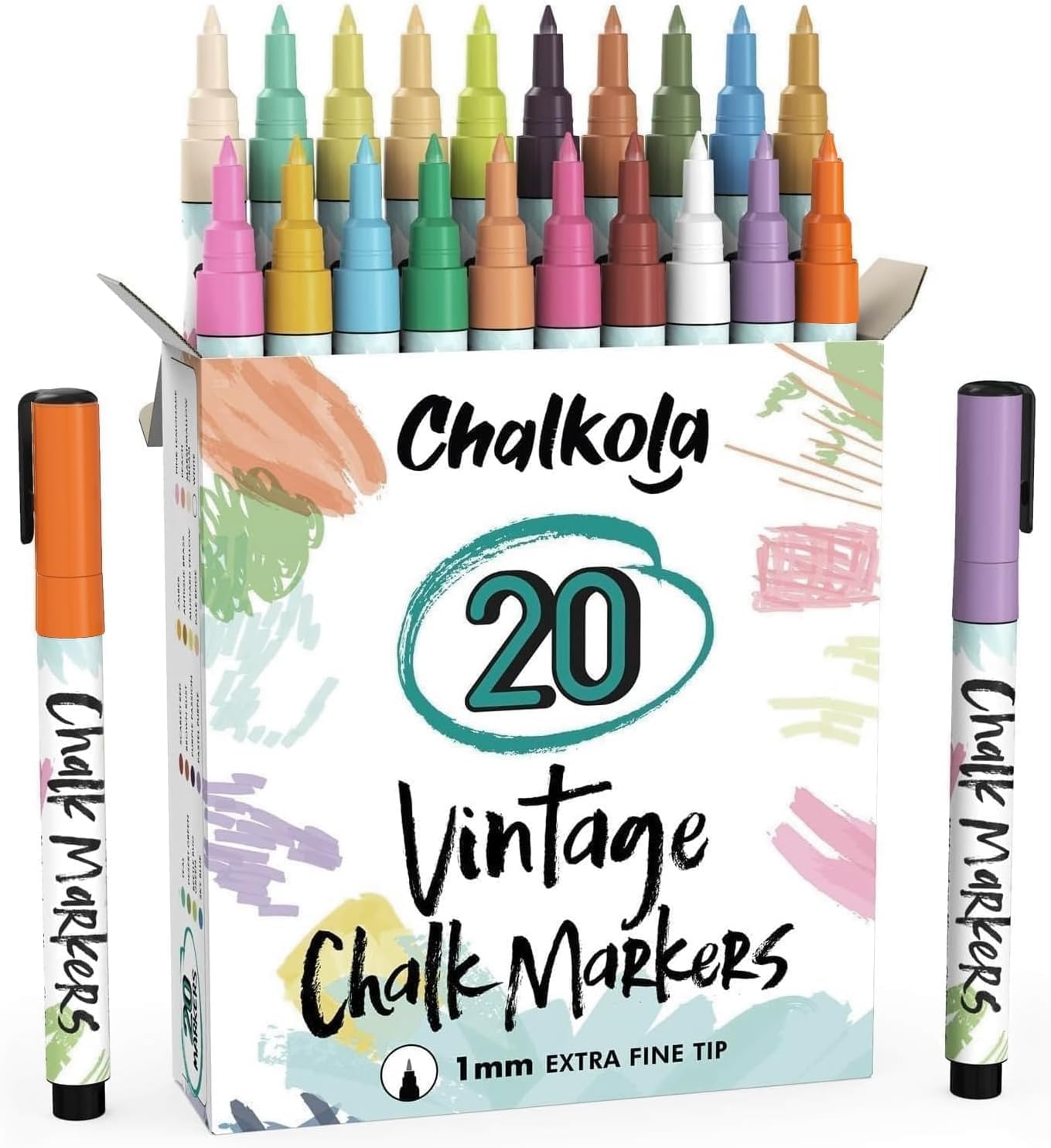 Amazon.com : Uchida Bistro Chalk Marker Set - Fine Point Chalkboard ...