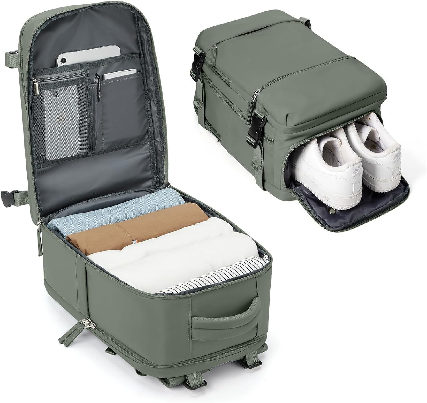 Amazon.com: SEAFEW Carry on Travel Backpack for Men Women, Water ...