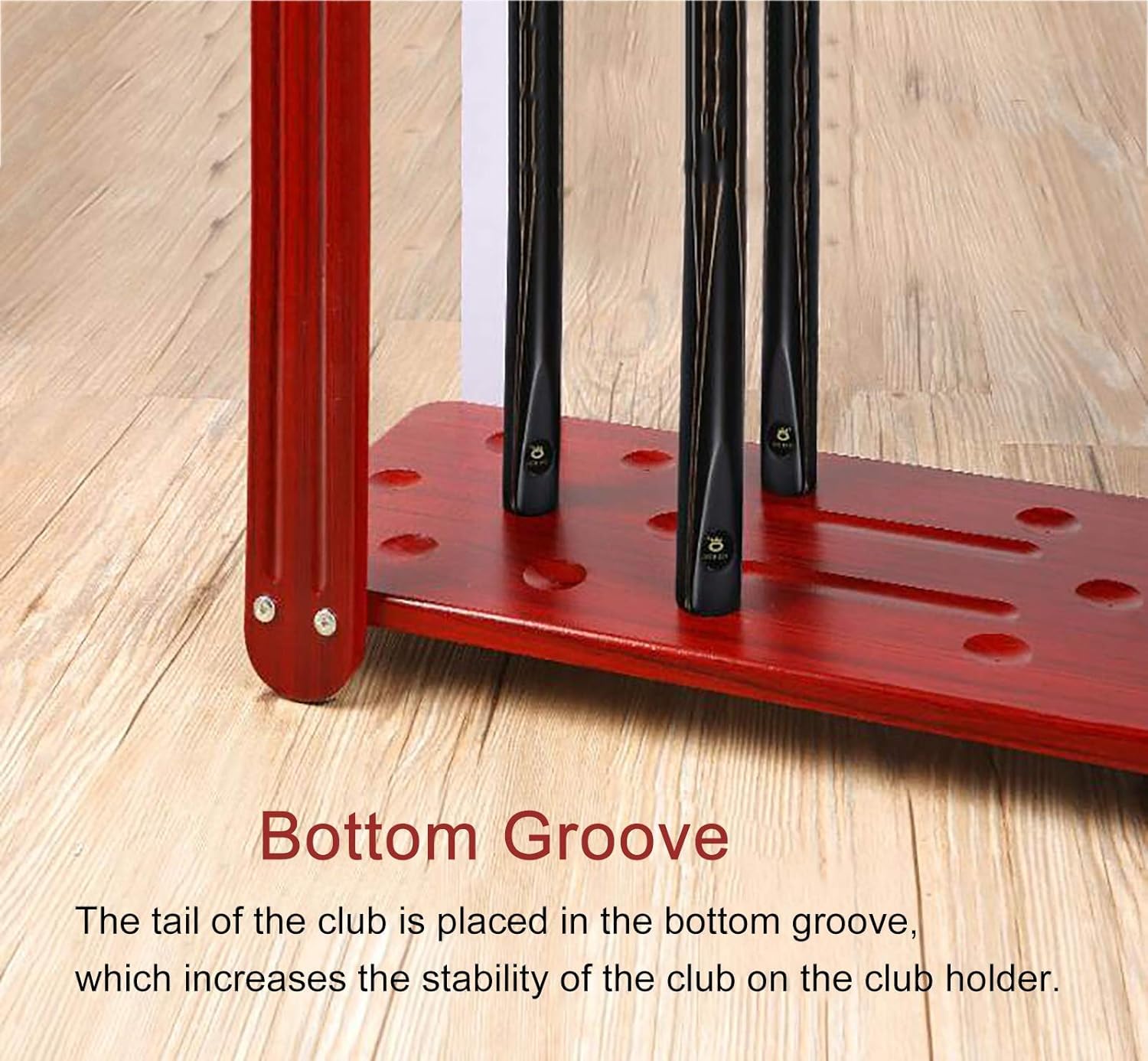 Billiard Stick Storage Solid Wood Wall Mounted Cue Holder Metal Wall ...