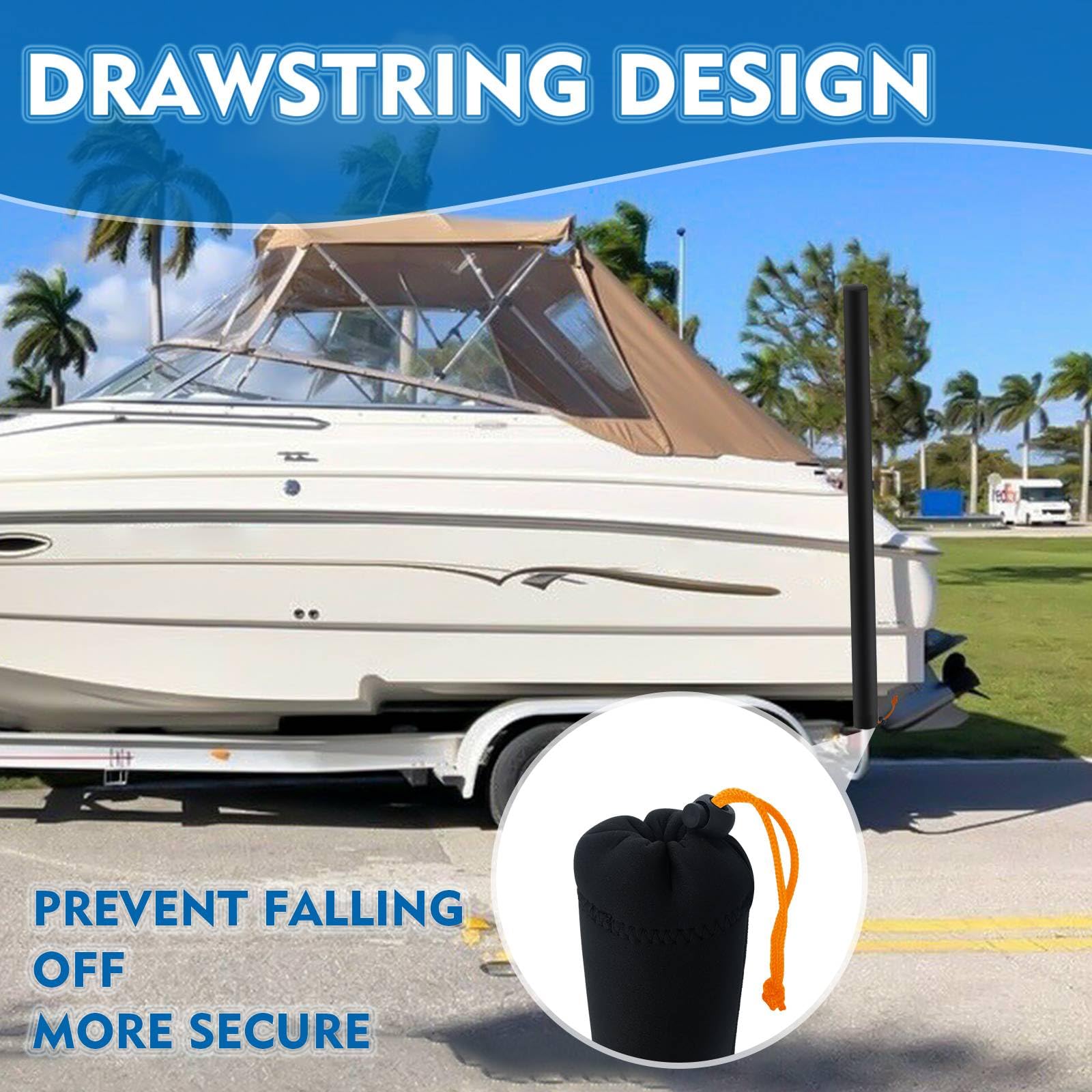 Snapklik.com : PUMHUBO 36 Inch Boat Trailer Guide Pole Covers ...