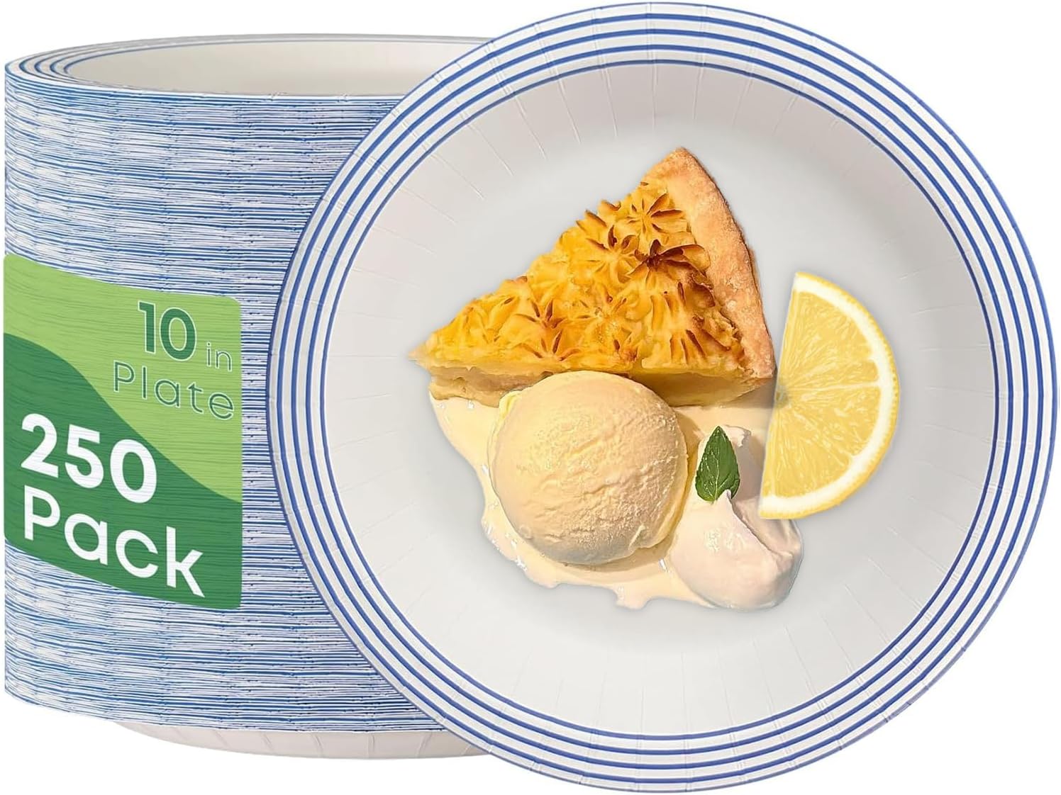 Amazon.com: Paperjoy Ultra Paper Plates 10 Inch For Everyday Use,250 ...